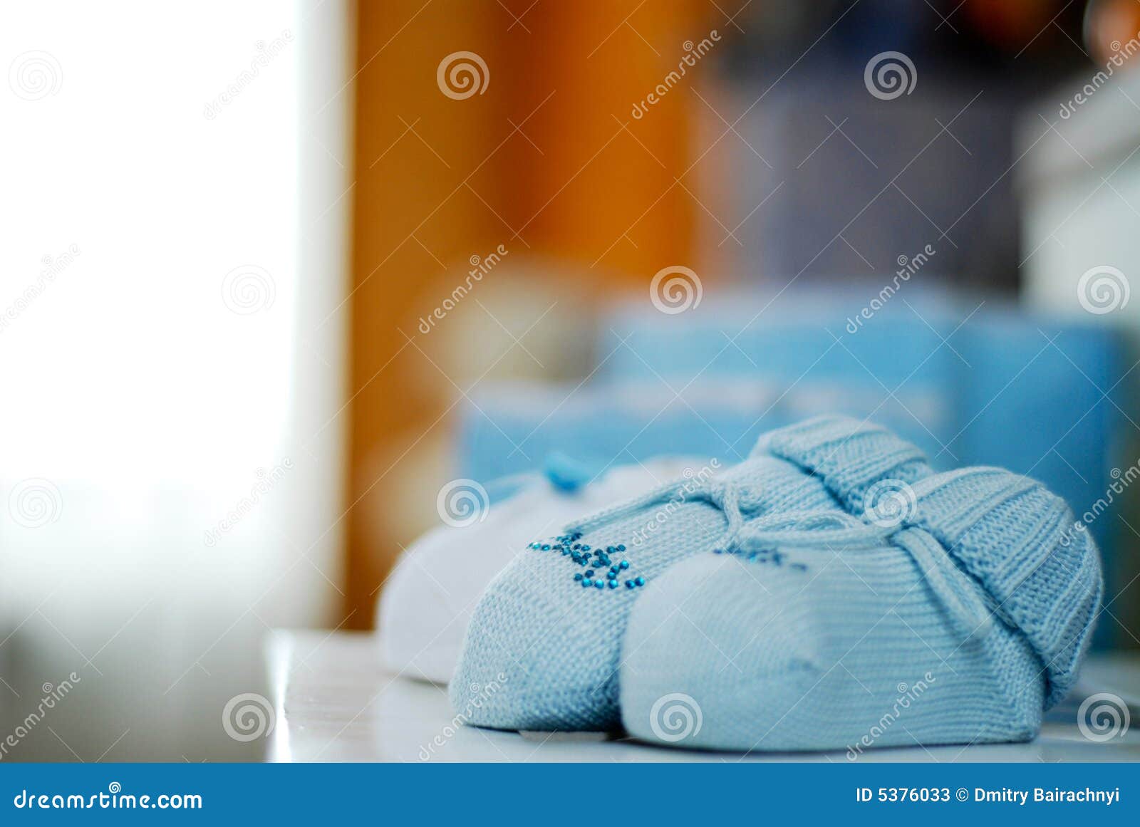 Baby s bootee stock image. Image of human, pregnancy, bootee - 5376033