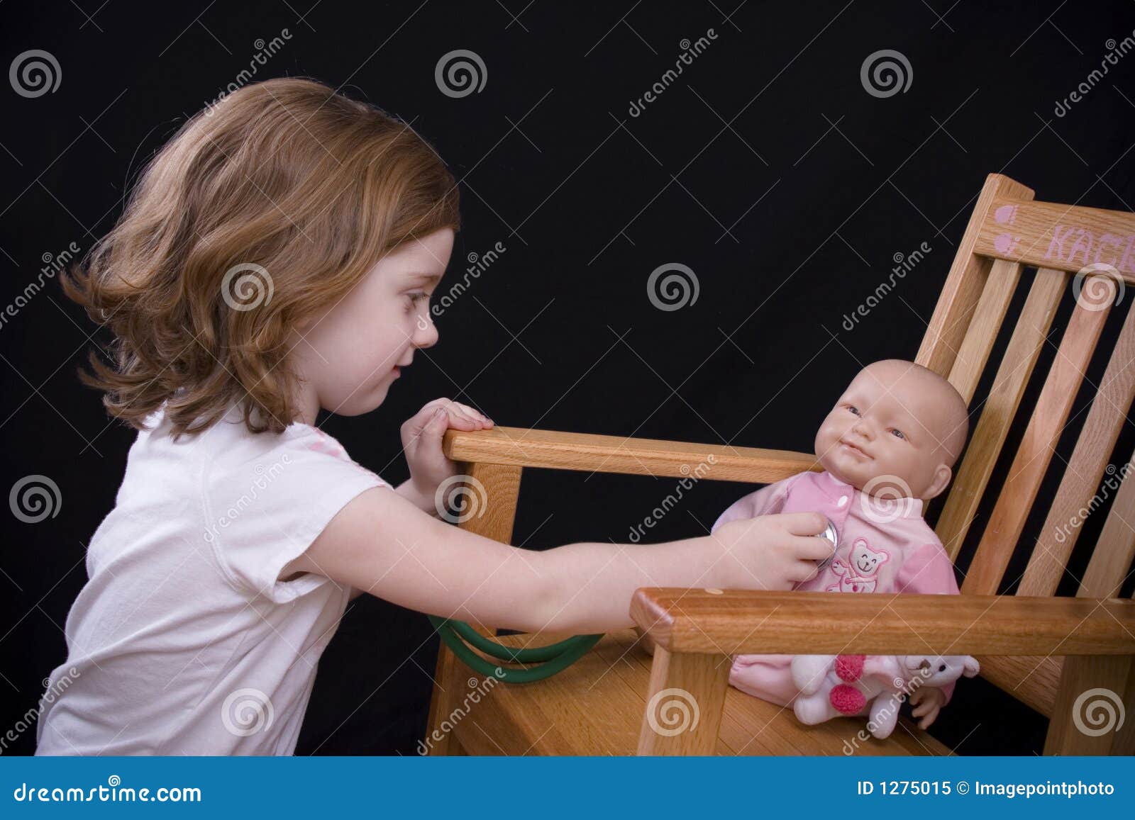 Baby s check-up stock image. Image of female, children - 1275015