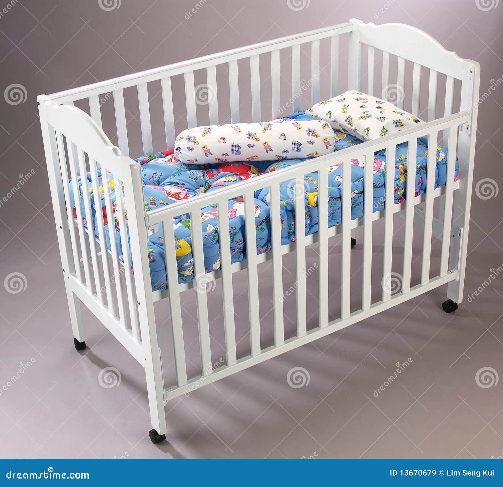 Baby s cot stock image. Image of babies, baby, bolster - 13670679