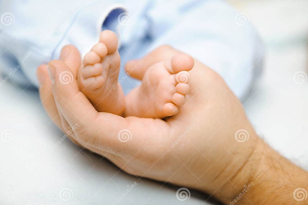 Baby s feet stock image. Image of child, months, foot - 17730467