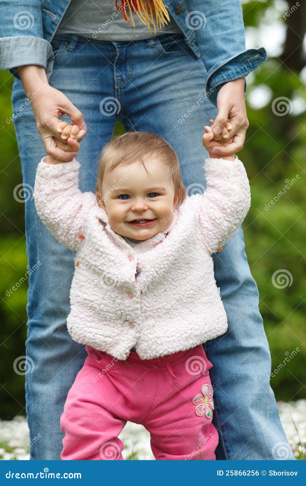 Baby s first steps stock photo. Image of motherhood, mother - 25866256