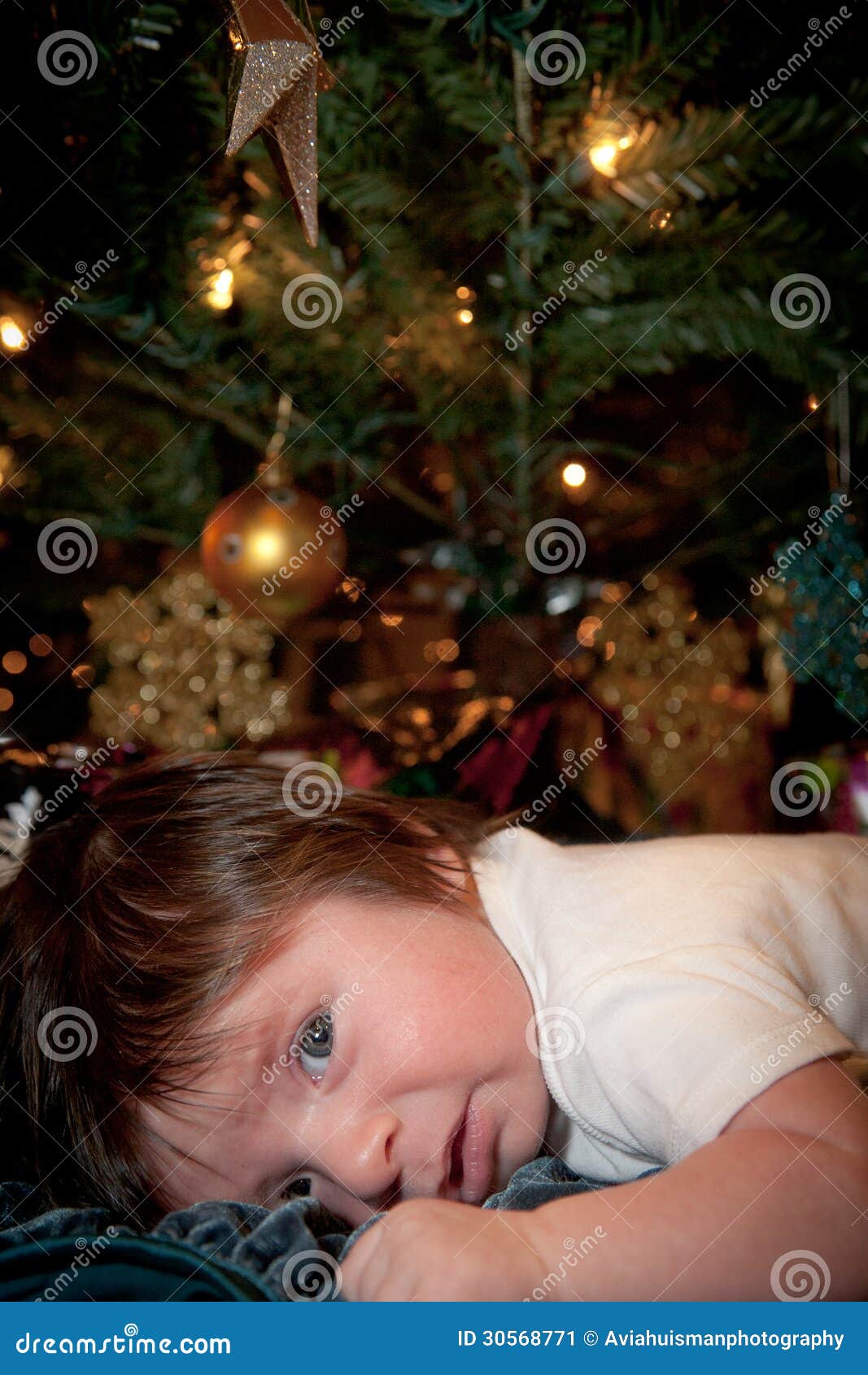 Baby s Holiday Stress stock image. Image of childood - 30568771
