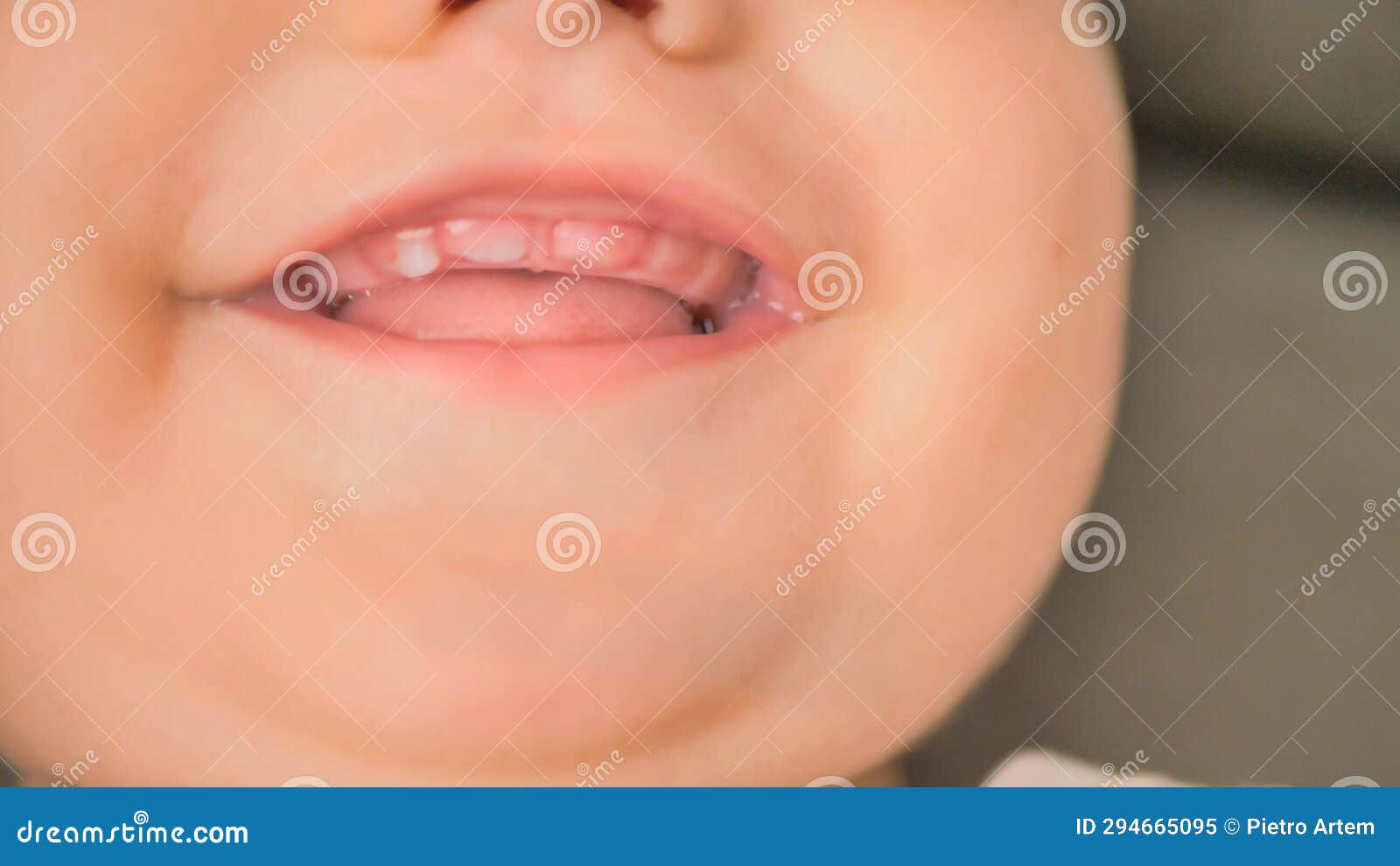 Baby S Mouth , the First Small Teeth Stock Image - Image of human ...