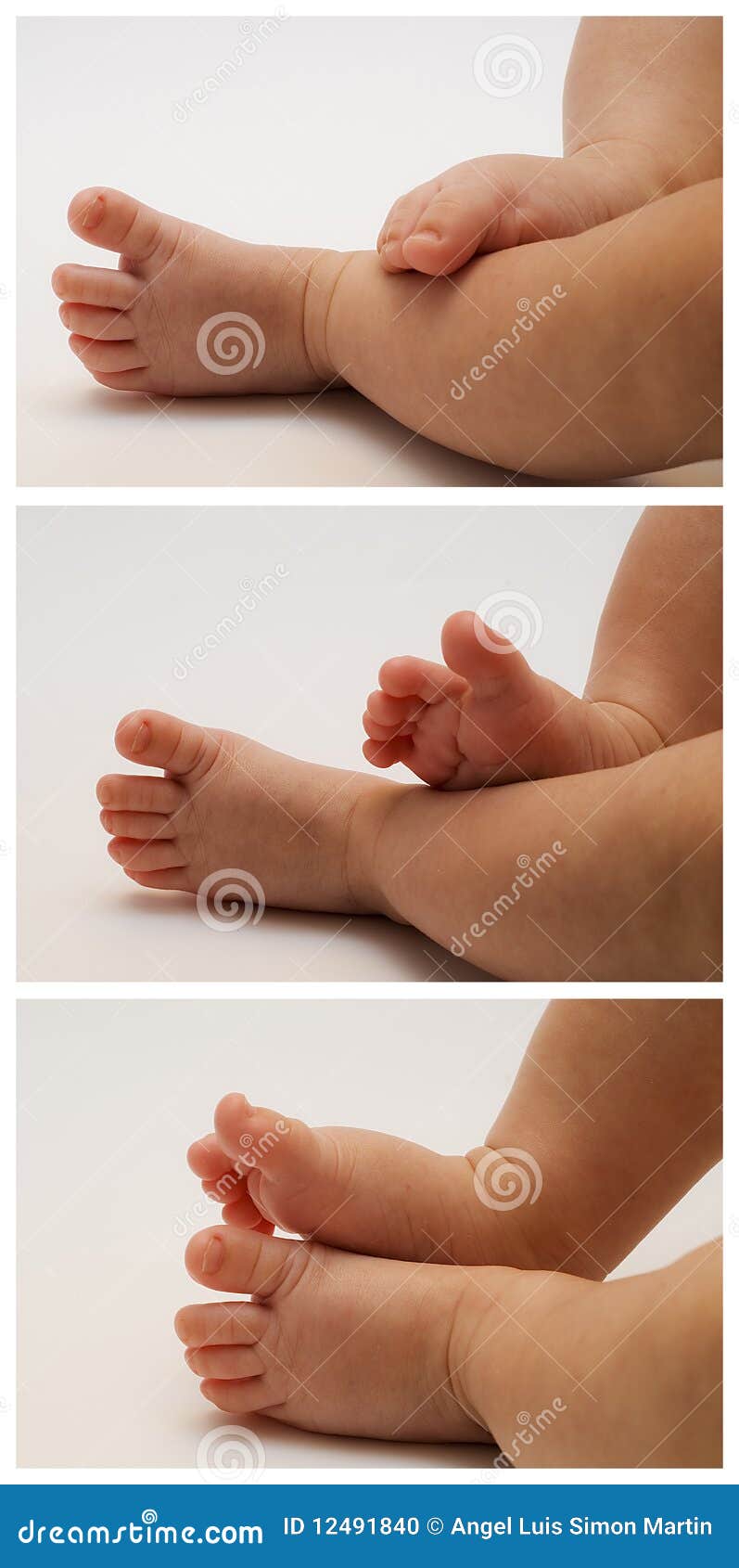 The baby s tender feet. stock photo. Image of foot, human - 12491840
