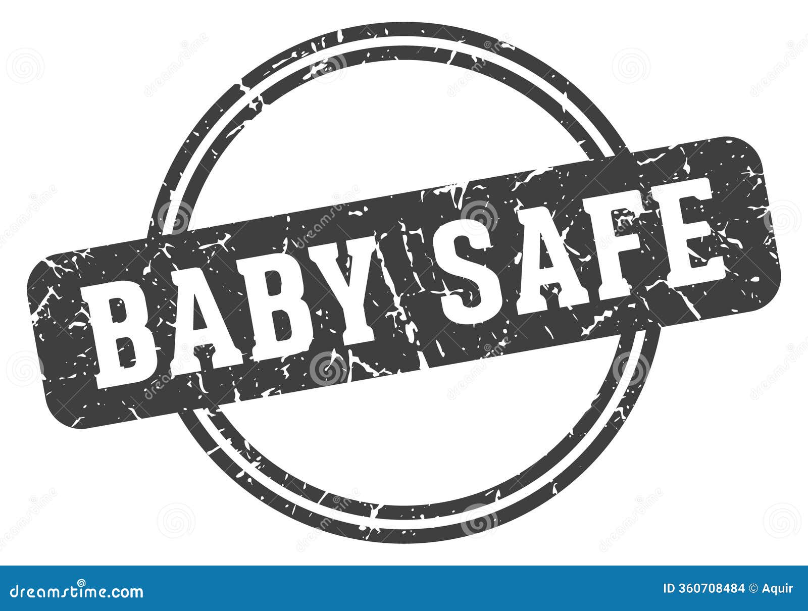 Baby safe stamp stock vector. Illustration of white - 360708484