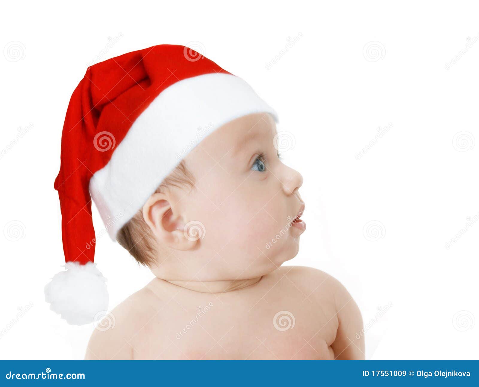 Baby-santa profile stock image. Image of brunette, healthy - 17551009