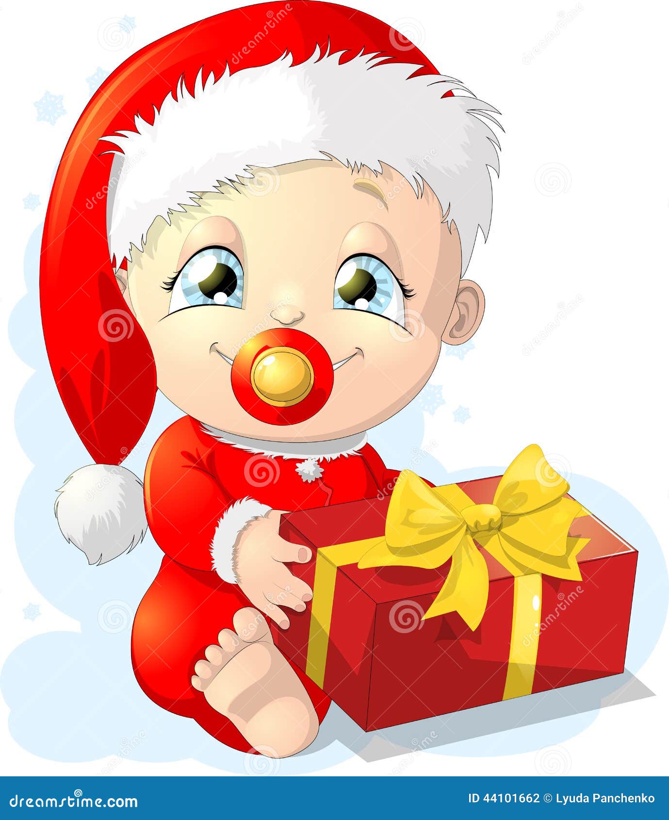 Baby santa stock vector. Illustration of happy, scene - 44101662