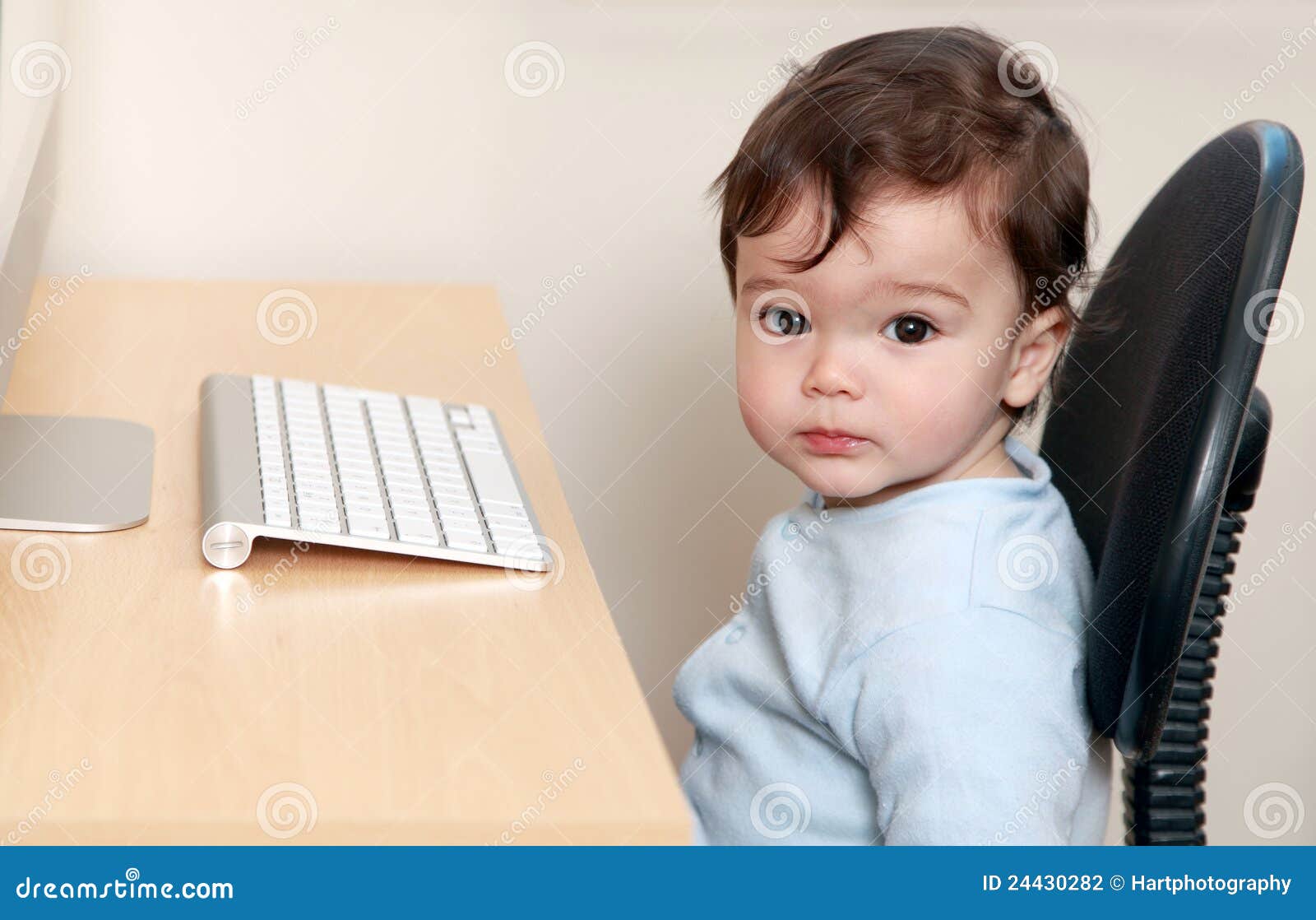 Baby sat in office stock photo. Image of online, people - 24430282