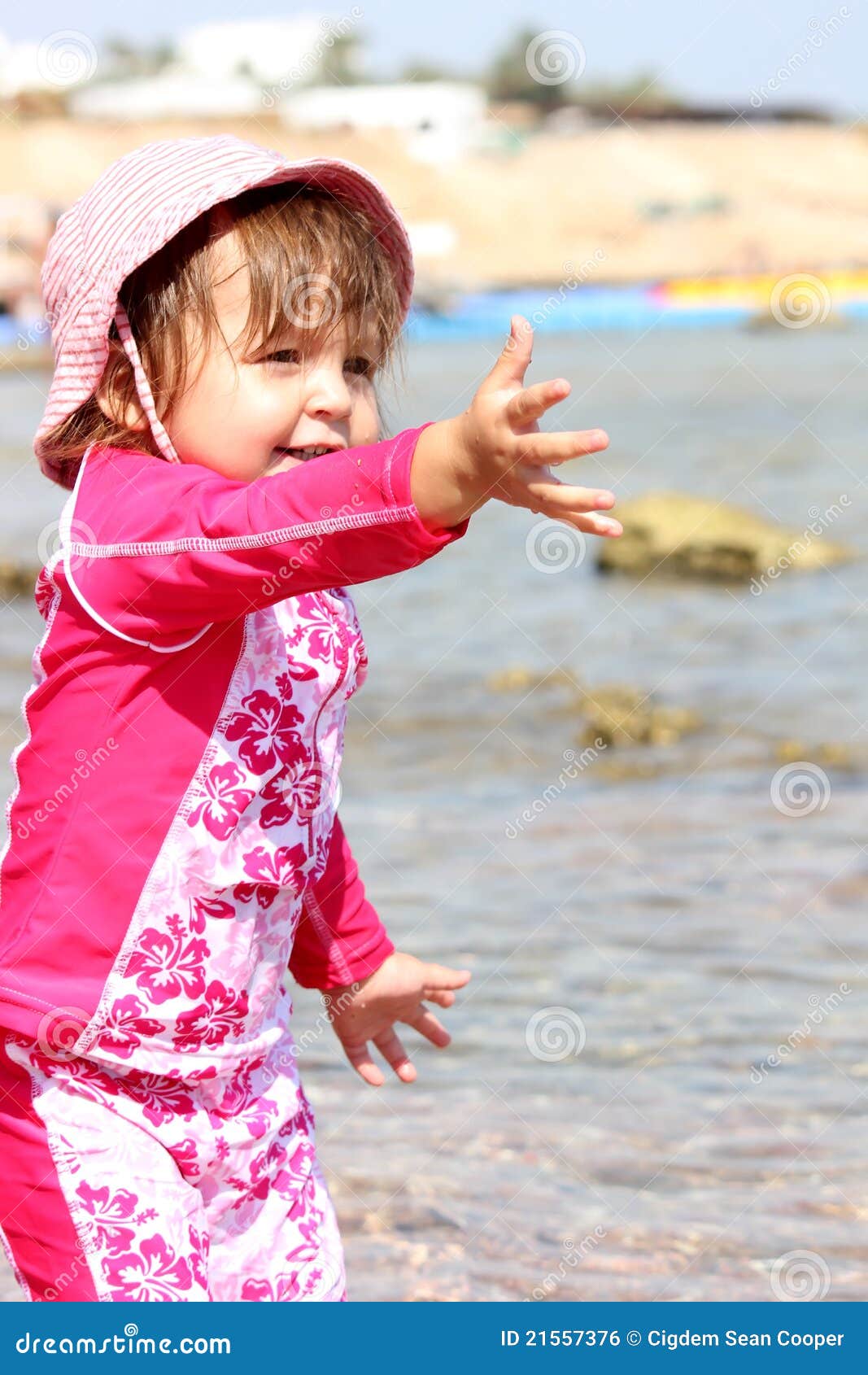 Baby in the sea stock photo. Image of tourism, cycladic - 21557376