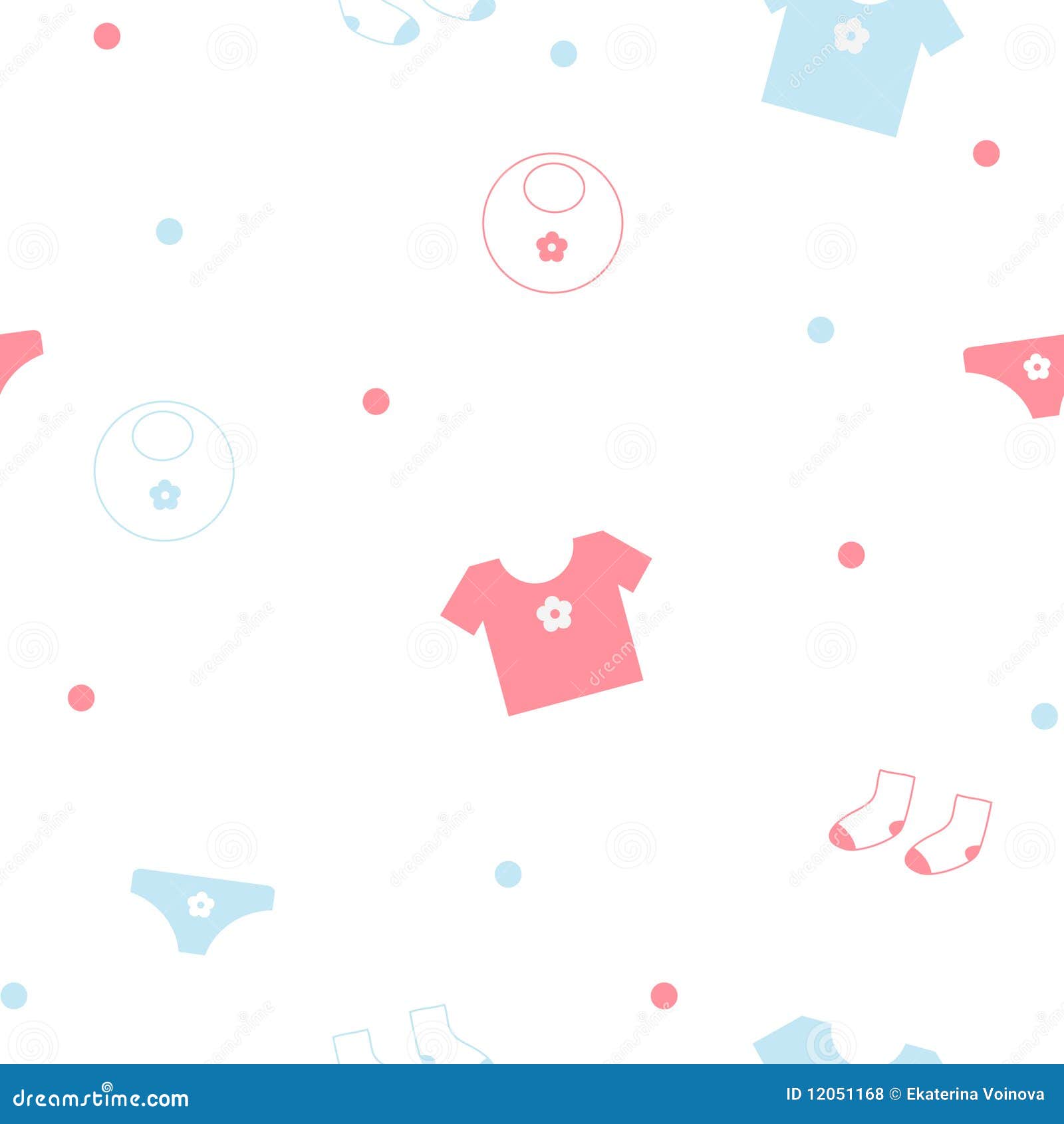 Baby seamless pattern stock vector. Illustration of card - 12051168