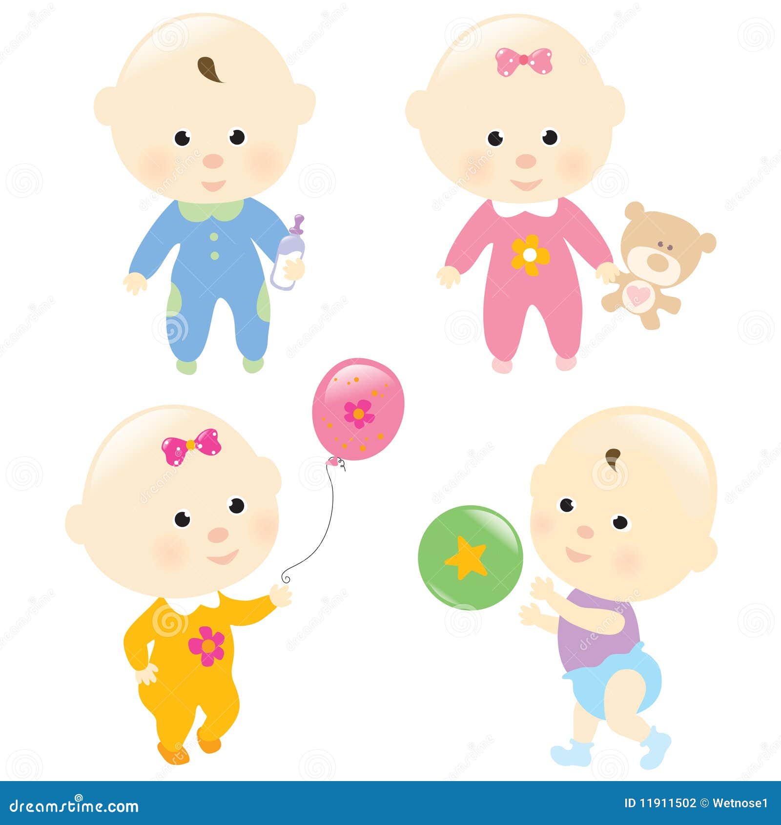 Quadruplets Cartoons, Illustrations & Vector Stock Images - 33 Pictures ...