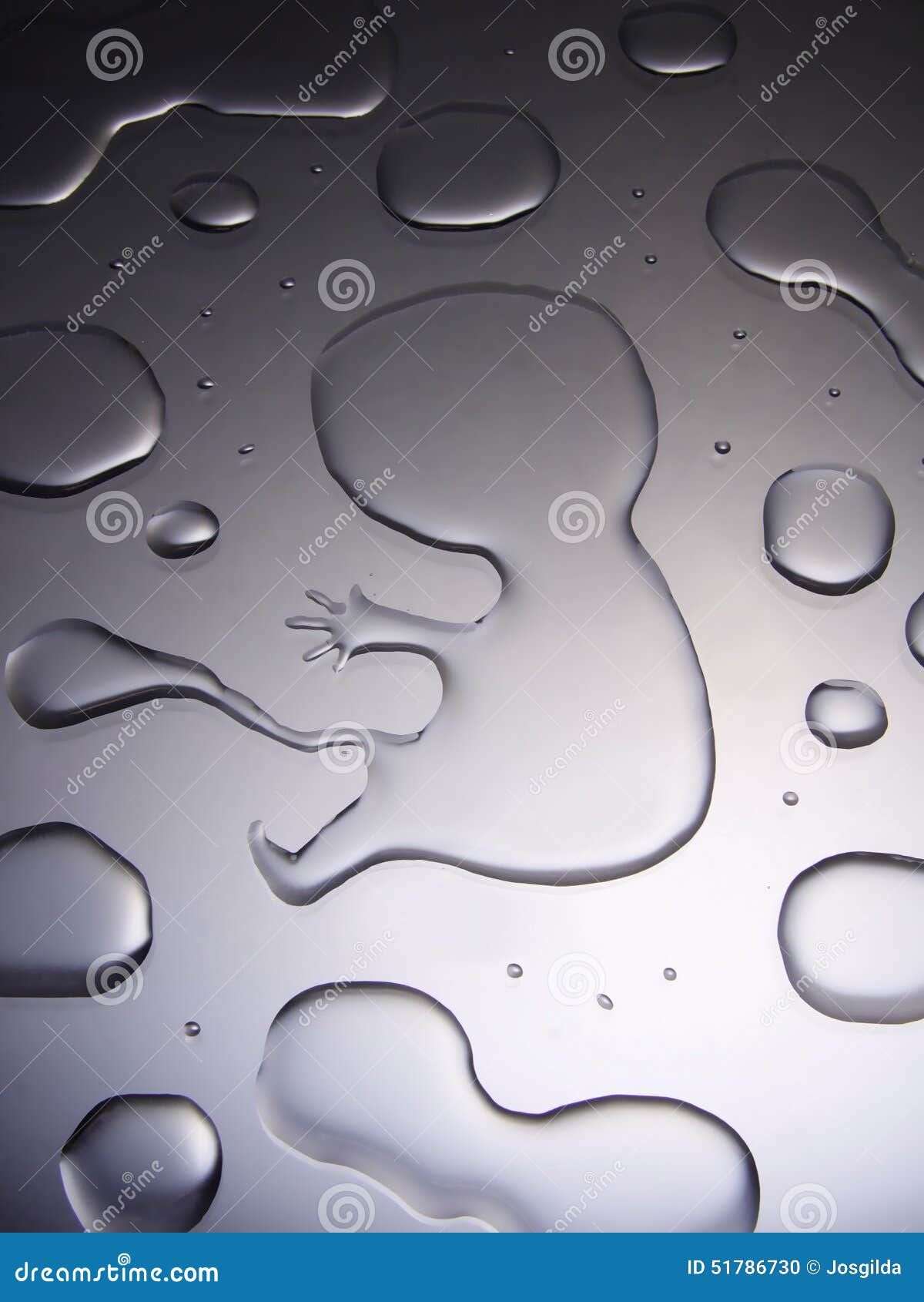 Baby shaped drops stock photo. Image of cool, glossy - 51786730