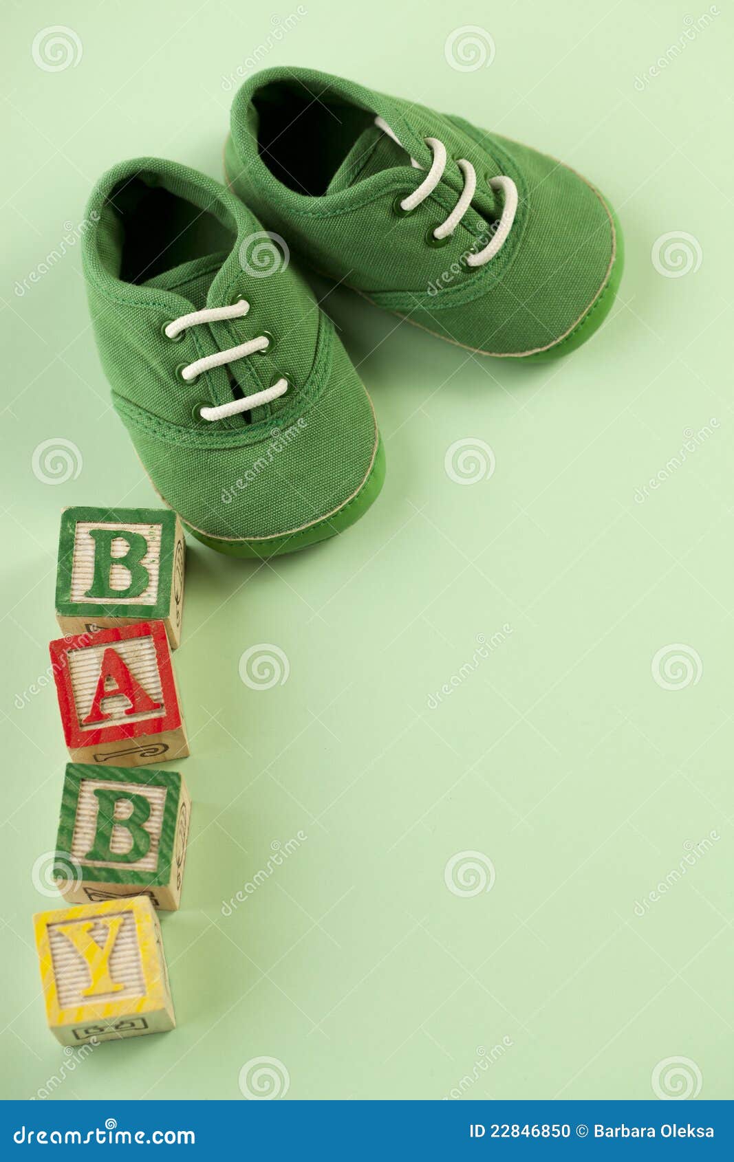Baby shoes and blocks stock photo. Image of ideas, shoes - 22846850
