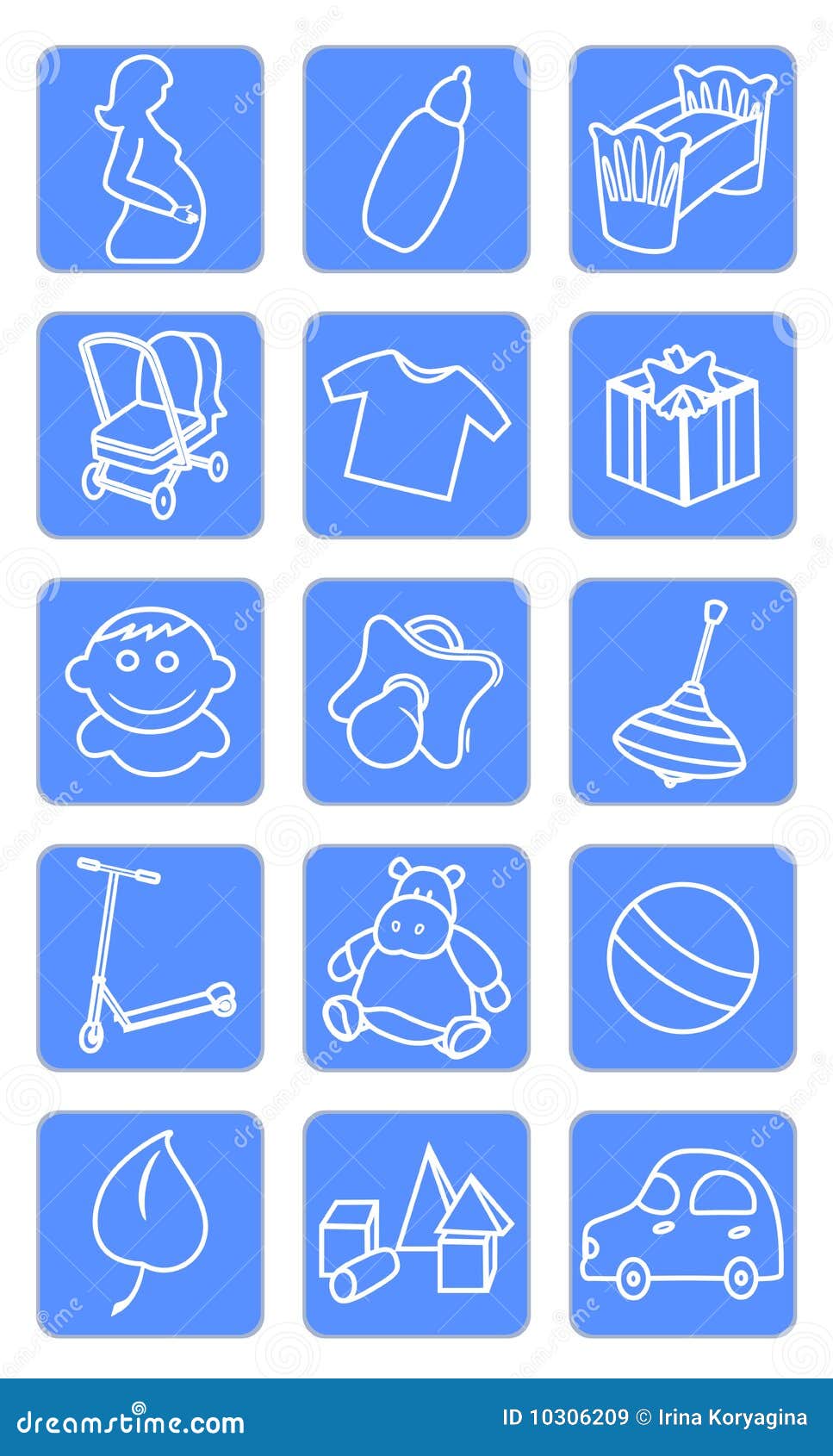 Baby shop icons stock vector. Illustration of baby, little - 10306209