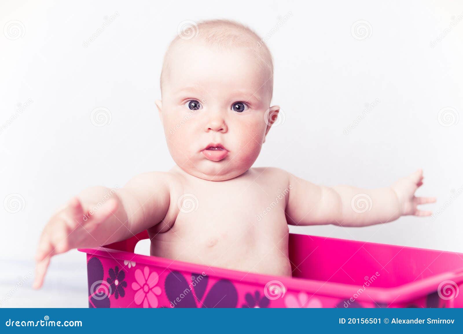 Baby. Shot in Studio. Isolated on White Stock Image - Image of ...