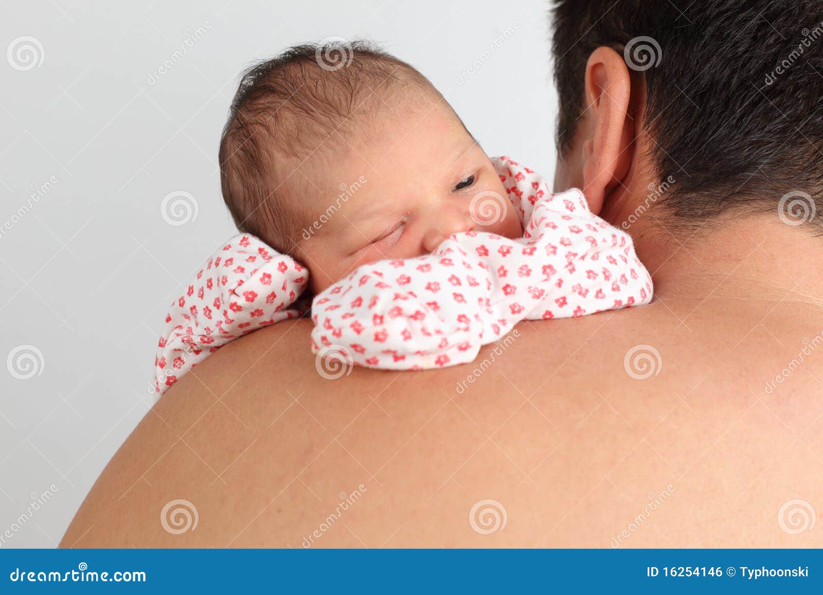 Baby on shoulder stock photo. Image of baby, male, cute - 16254146