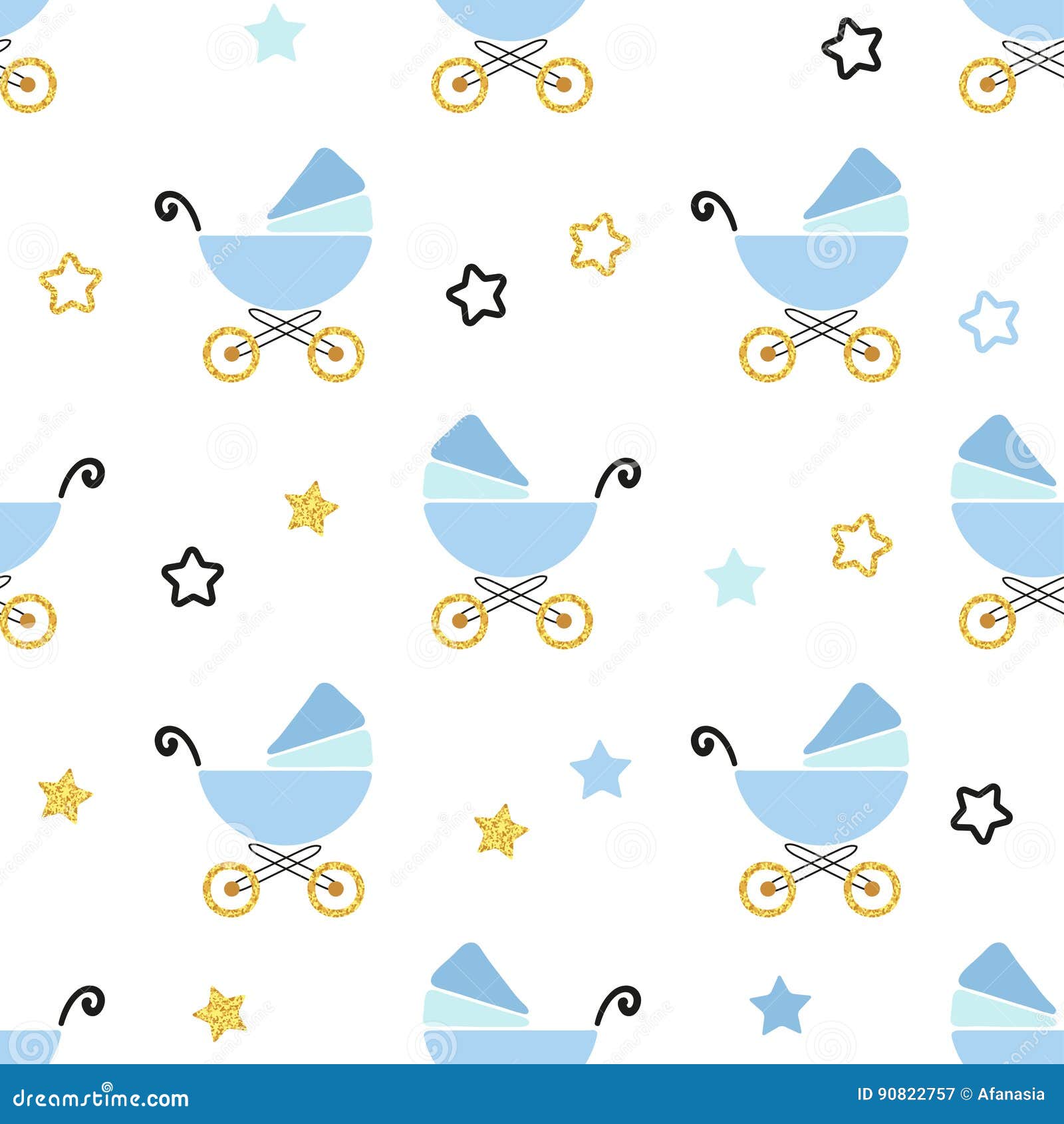 Baby Shower Boy Seamless Pattern. Stock Vector - Illustration of print ...