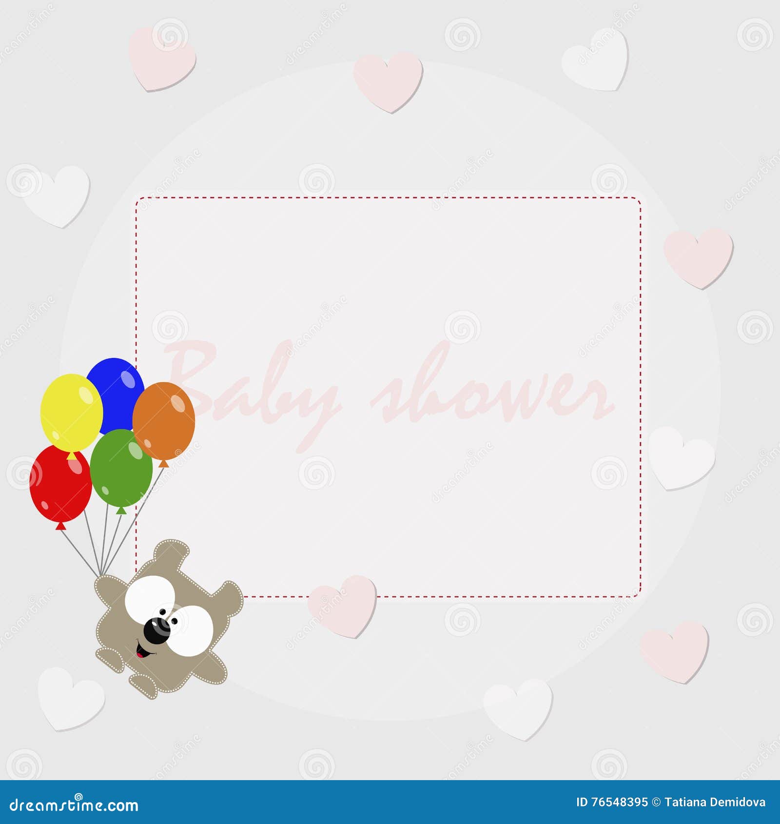 Baby Shower Frame Cartoon Vector | CartoonDealer.com #76548395