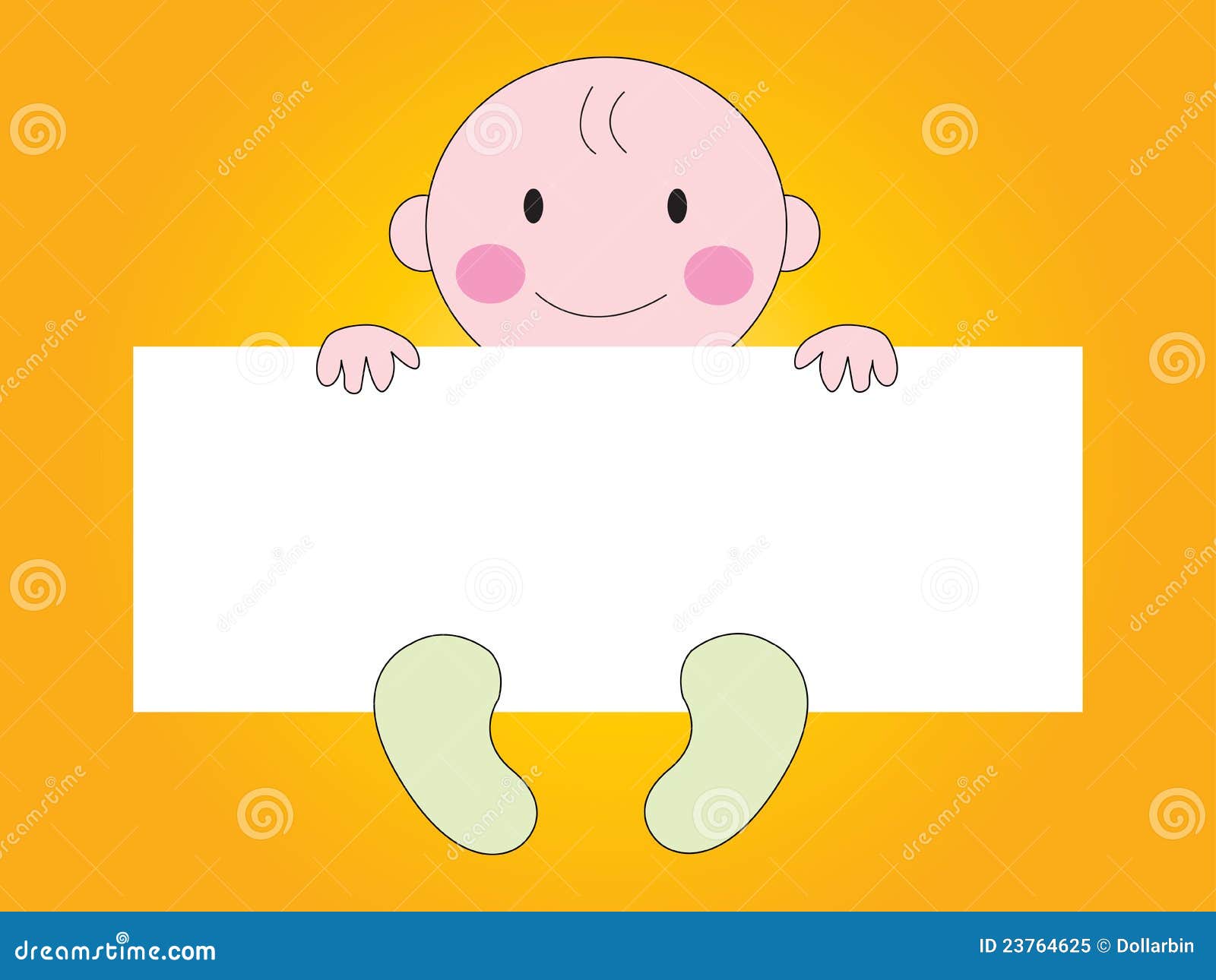 Baby Showing sign stock vector. Illustration of children - 23764625