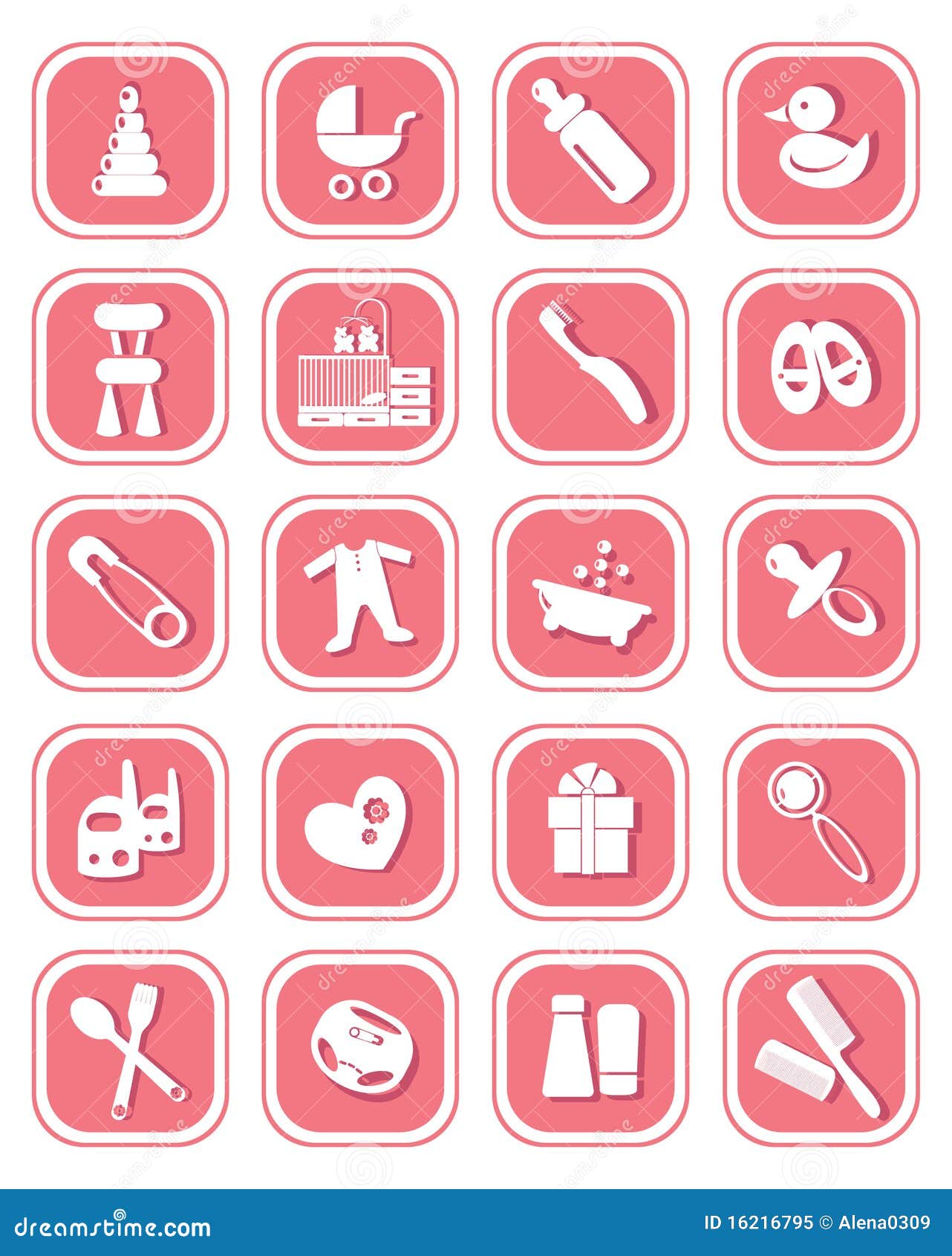 Baby Signs. Vector | CartoonDealer.com #16216795