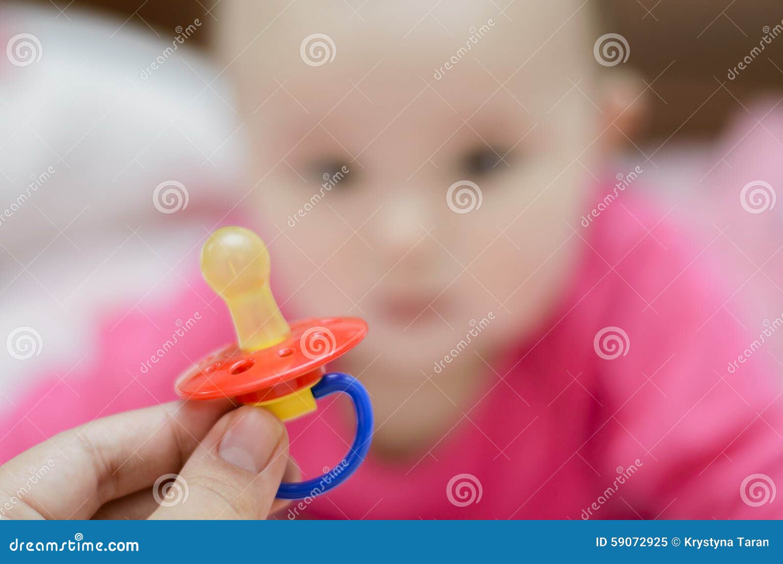 Baby silicone pacifier stock image. Image of childhood - 59072925