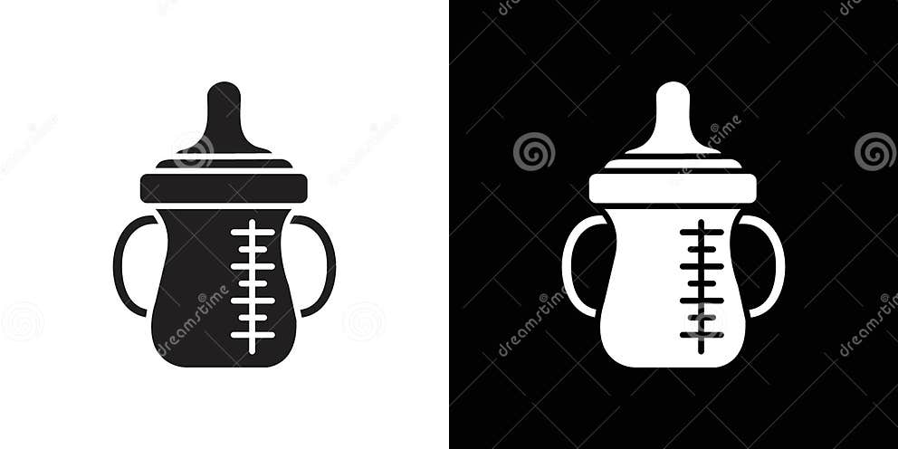 Baby Sippy Icon Isolated Flat Vector in Outline Stock Illustration ...