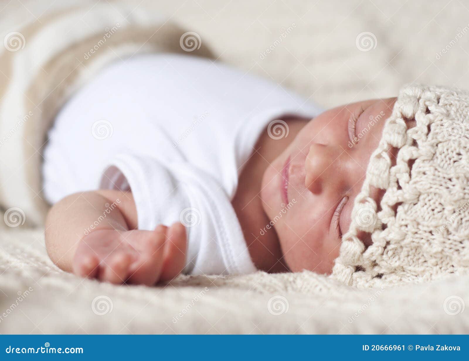 Baby sleeping stock image. Image of eyes, close, innocence - 20666961