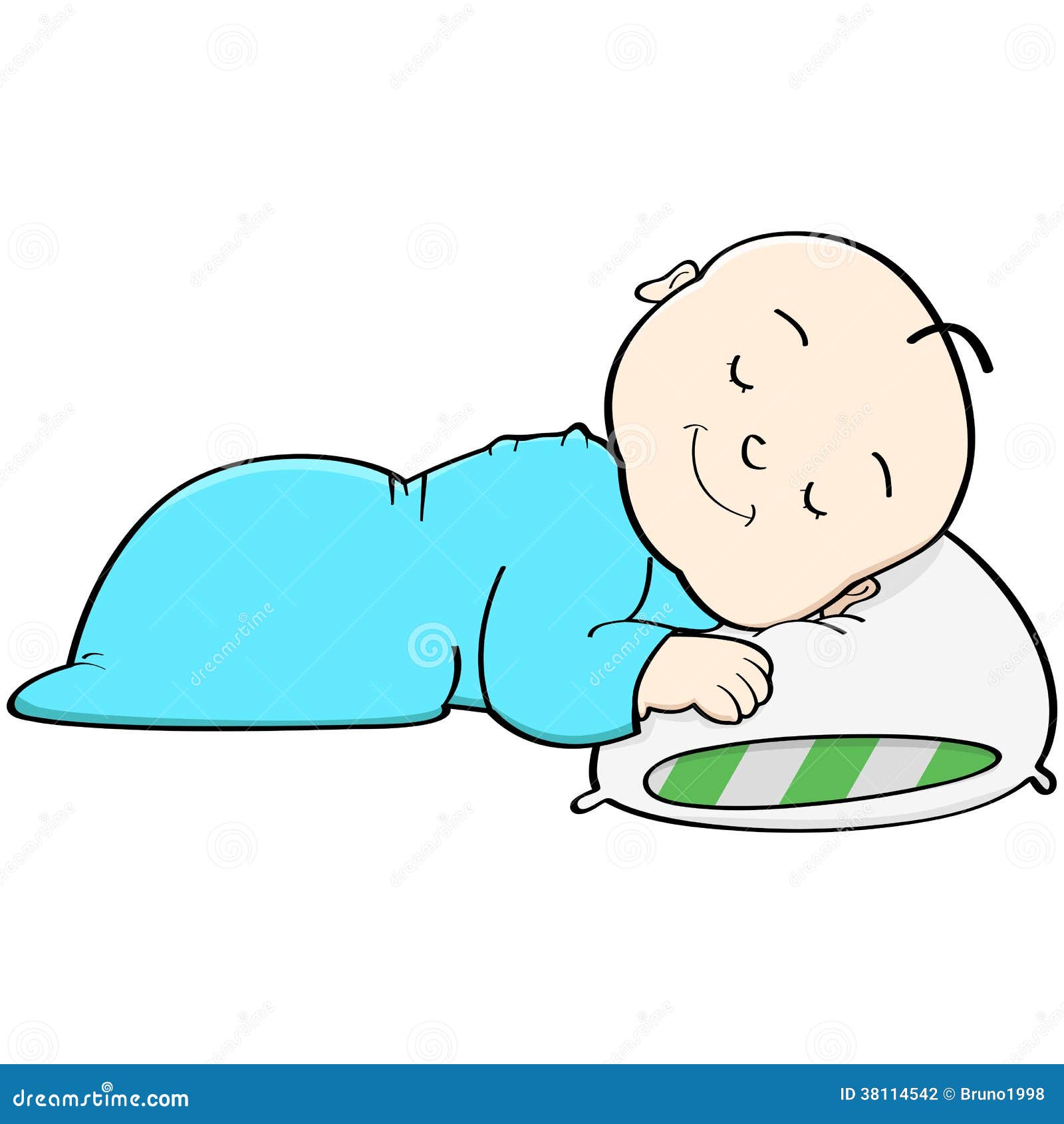 Baby sleeping stock vector. Illustration of rest, sleep - 38114542