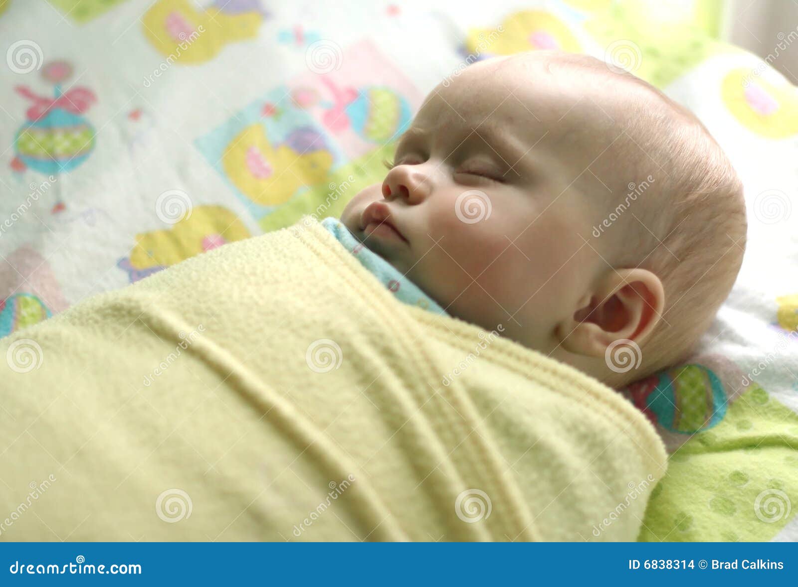 Baby sleeping stock photo. Image of adorable, peace, happy - 6838314