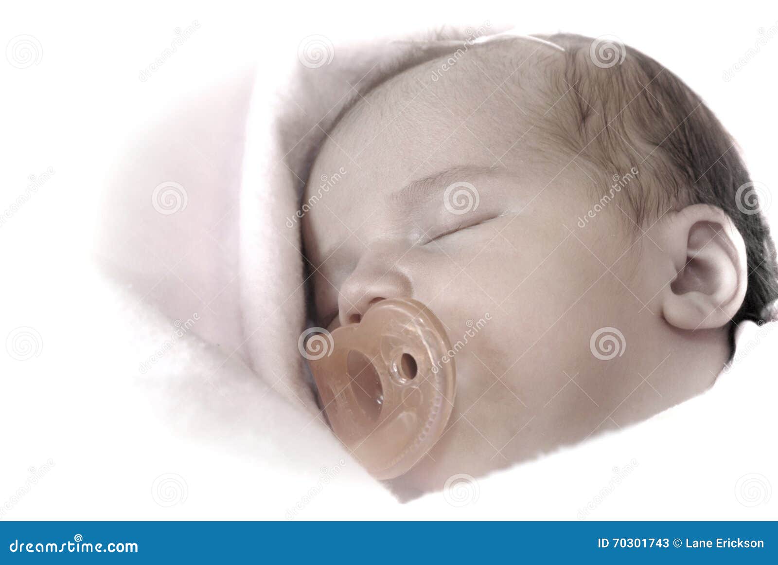 Baby Sleeping Peacefully Quiet Beautiful Stock Image - Image of infant ...