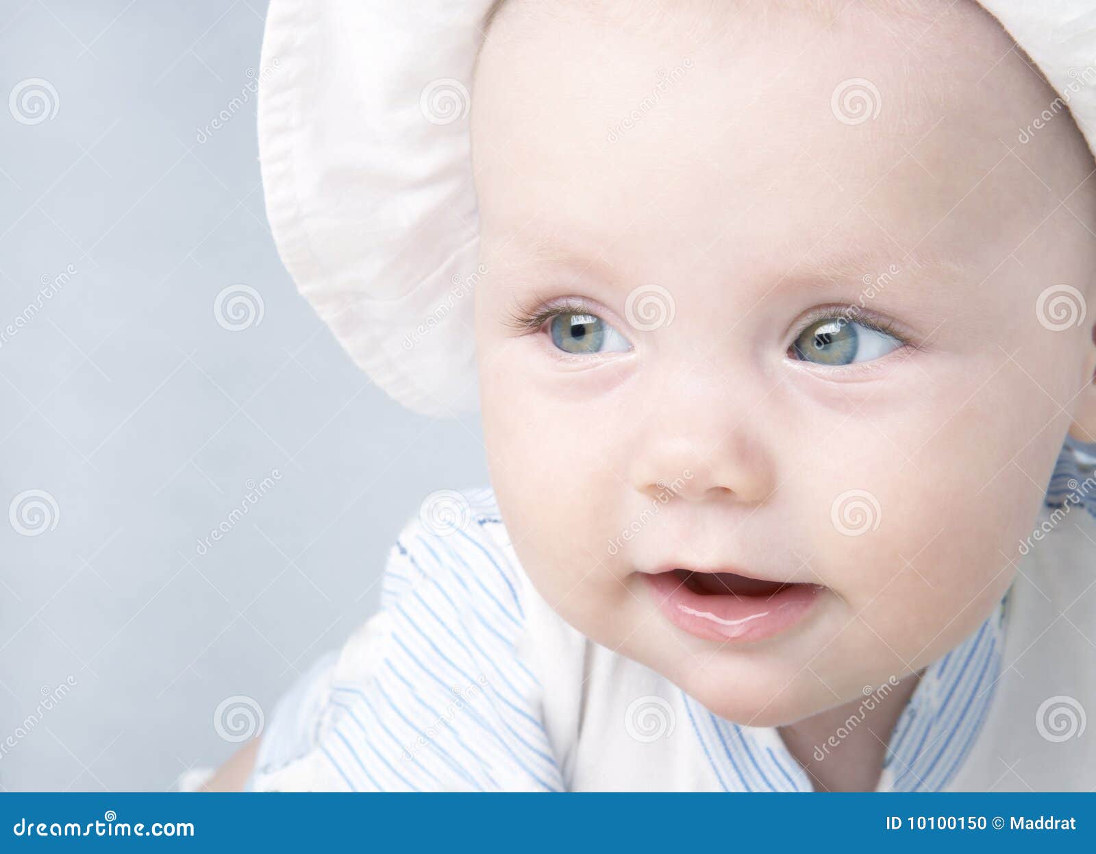 Baby smile stock photo. Image of cute, little, look, towel - 10100150
