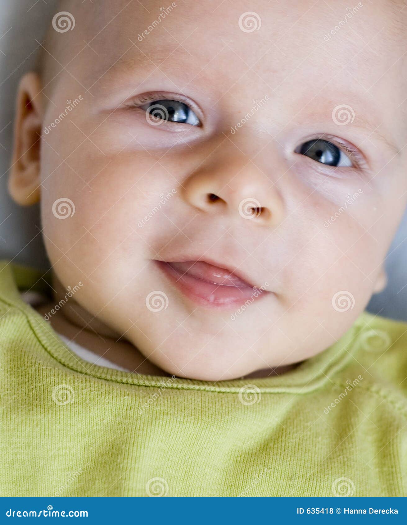 Baby smiling stock photo. Image of cute, family, green - 635418