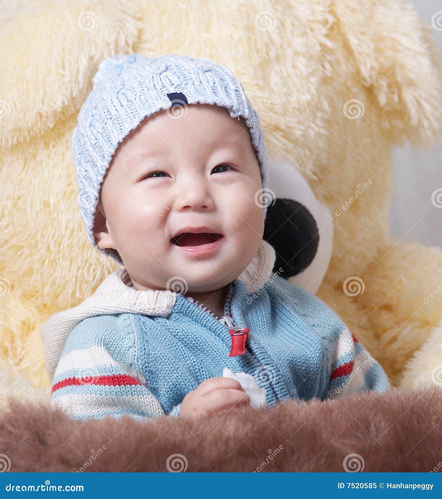Baby smiling stock image. Image of childhood, child, chinese - 7520585