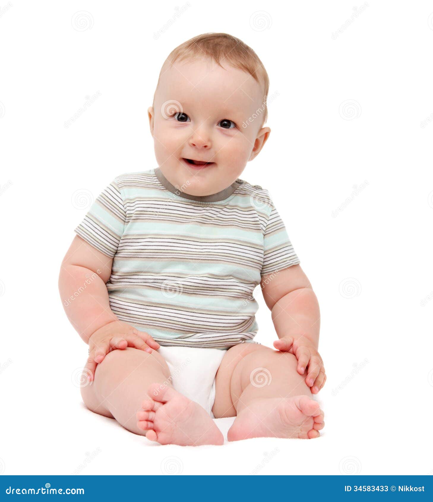Baby smiling stock image. Image of human, care, isolated - 34583433
