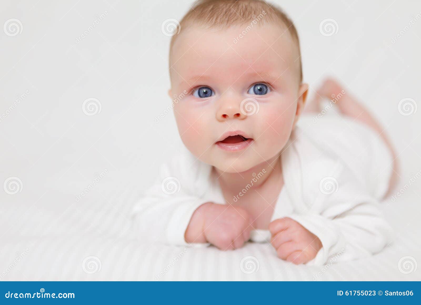 Baby smiling stock image. Image of child, adorable, babies - 61755023