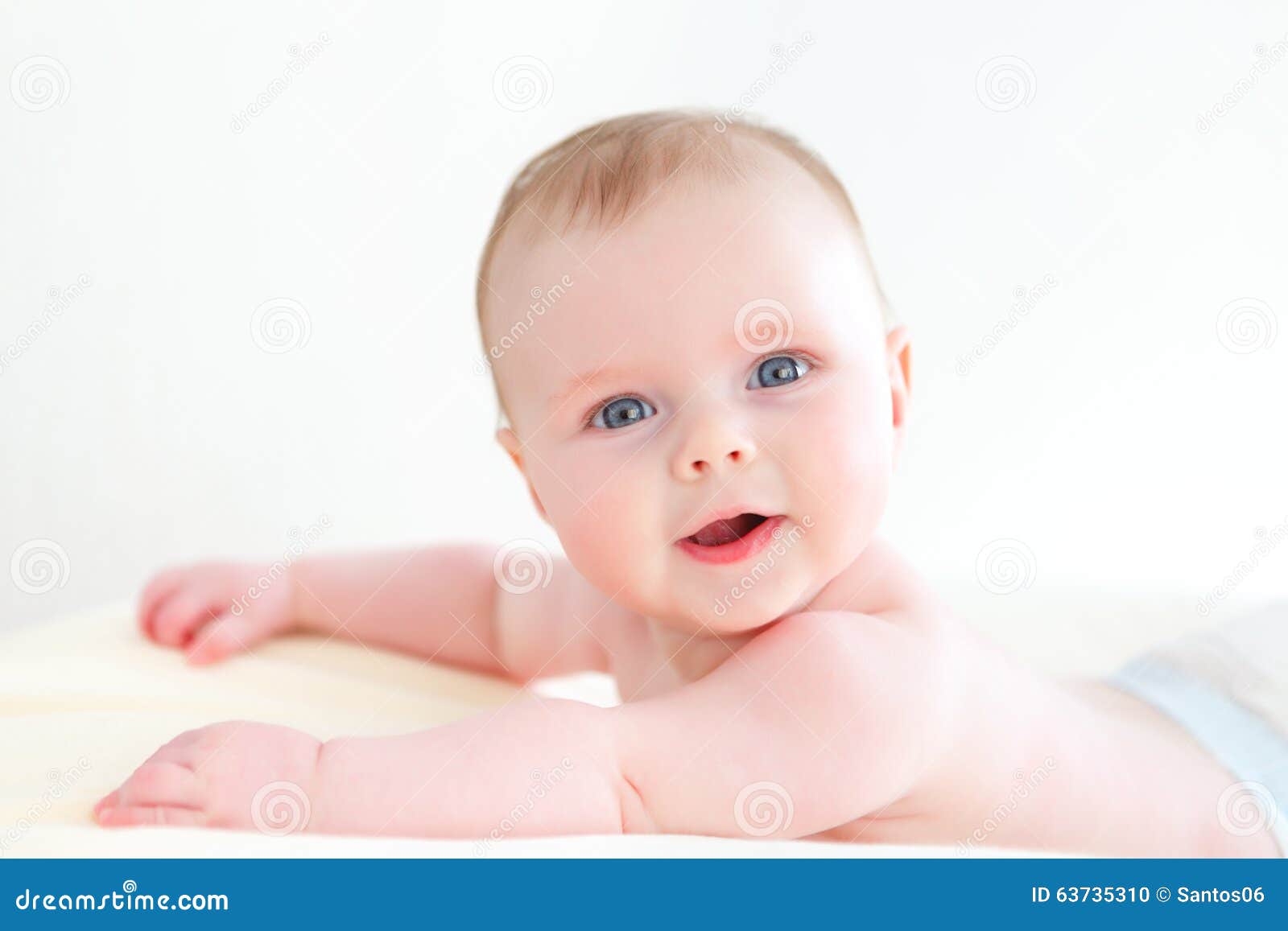 Baby smiling stock photo. Image of cheerful, care, adorable - 63735310