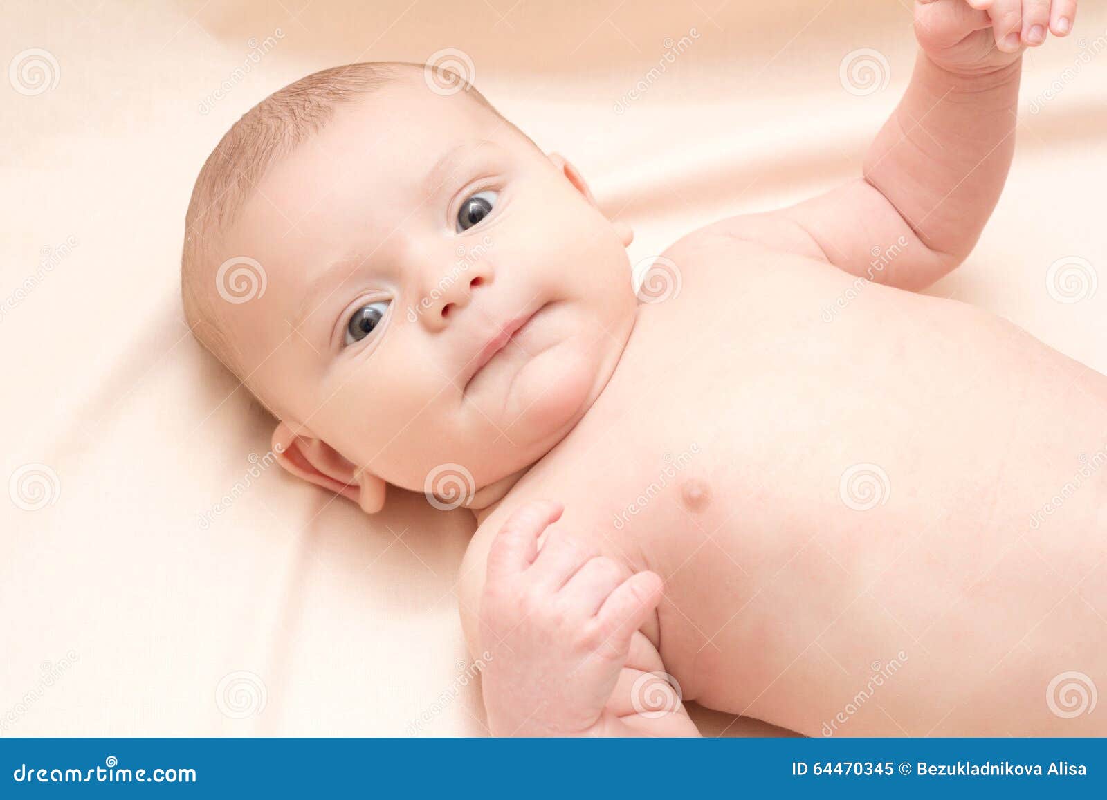 Baby smiling at the camera stock image. Image of childhood - 64470345