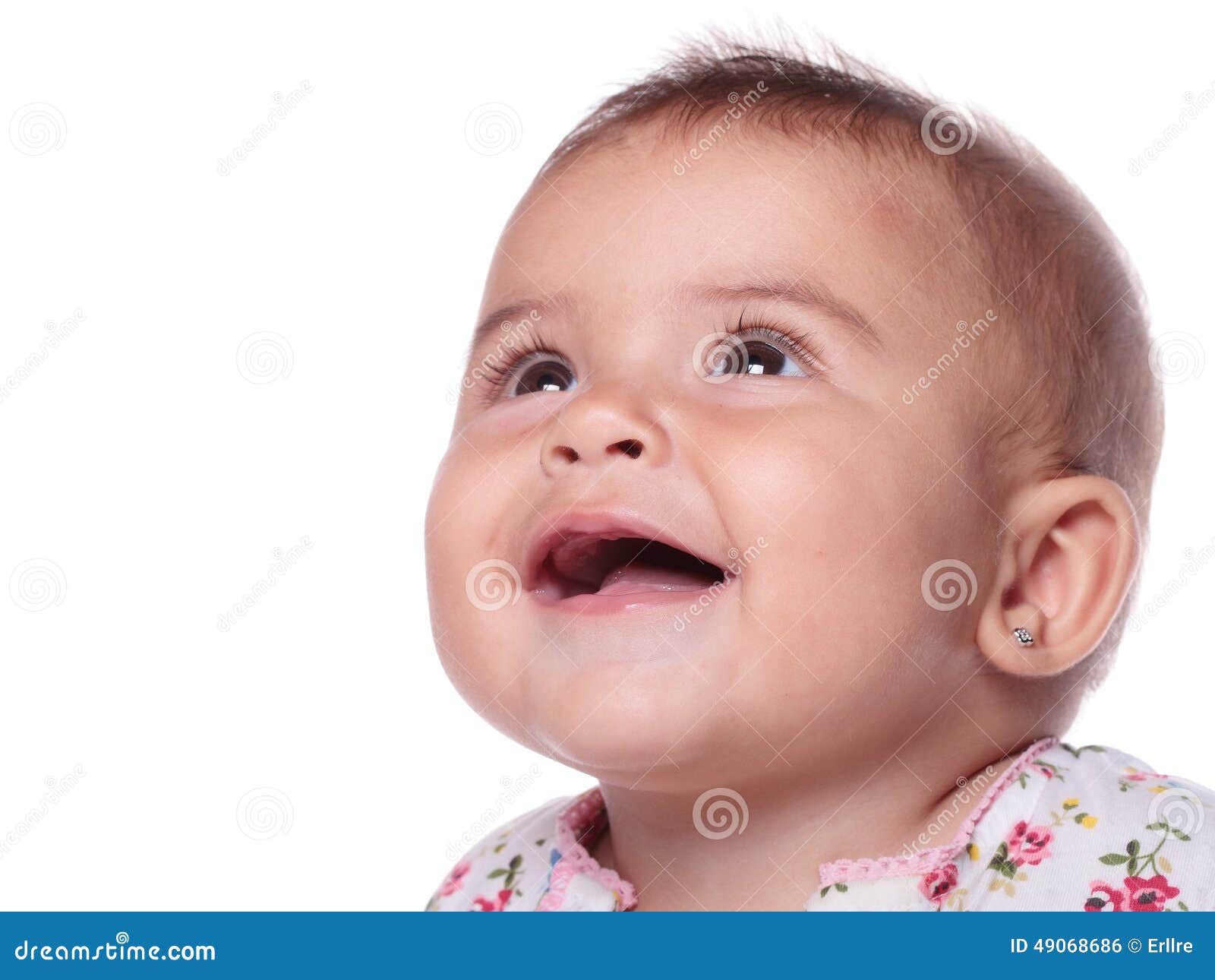 Baby smiling stock photo. Image of laughing, portrait - 49068686