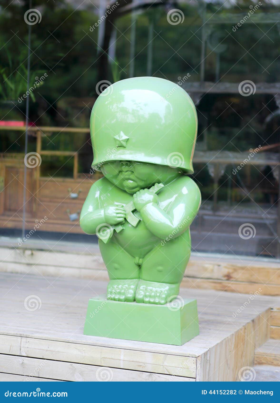 Baby soldier statue stock photo. Image of cute, military - 44152282