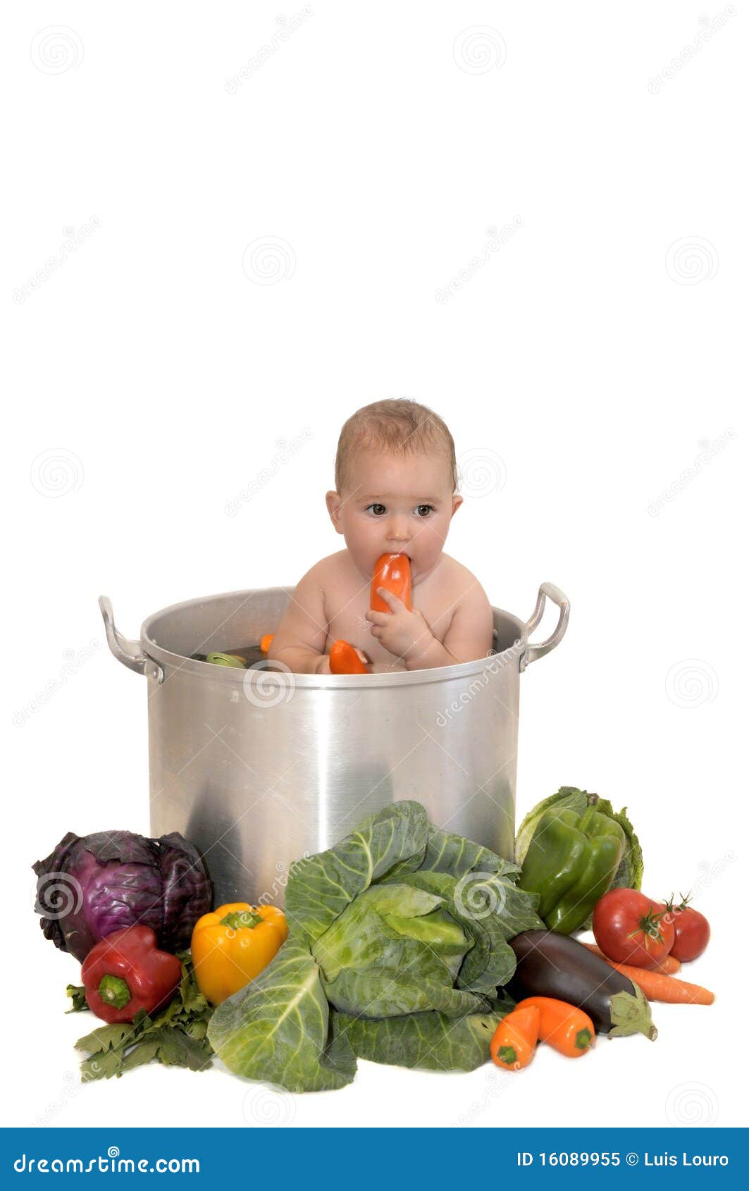 Baby soup stock image. Image of happy, beauty, blond - 16089955