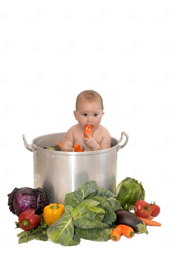 Baby soup stock image. Image of happy, beauty, blond - 16089955