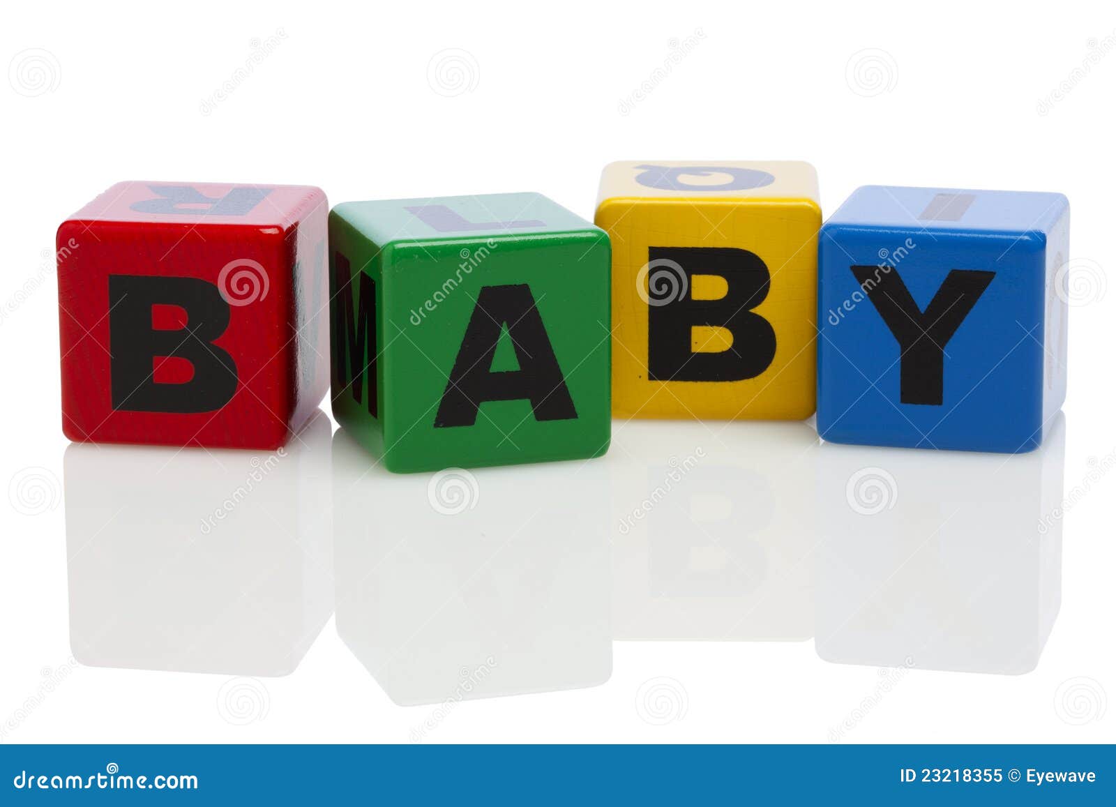 BABY Spelled Out in Alphabet Building Blocks Stock Image - Image of ...