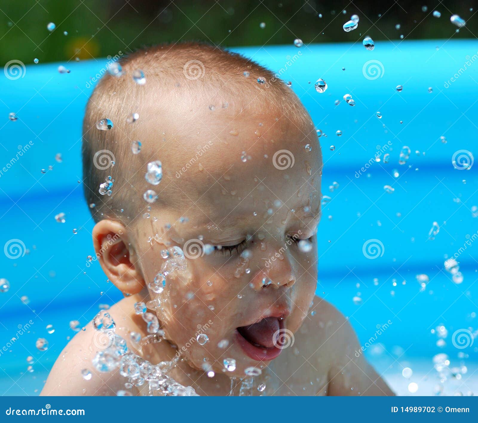 Baby with splash stock photo. Image of family, activity - 14989702