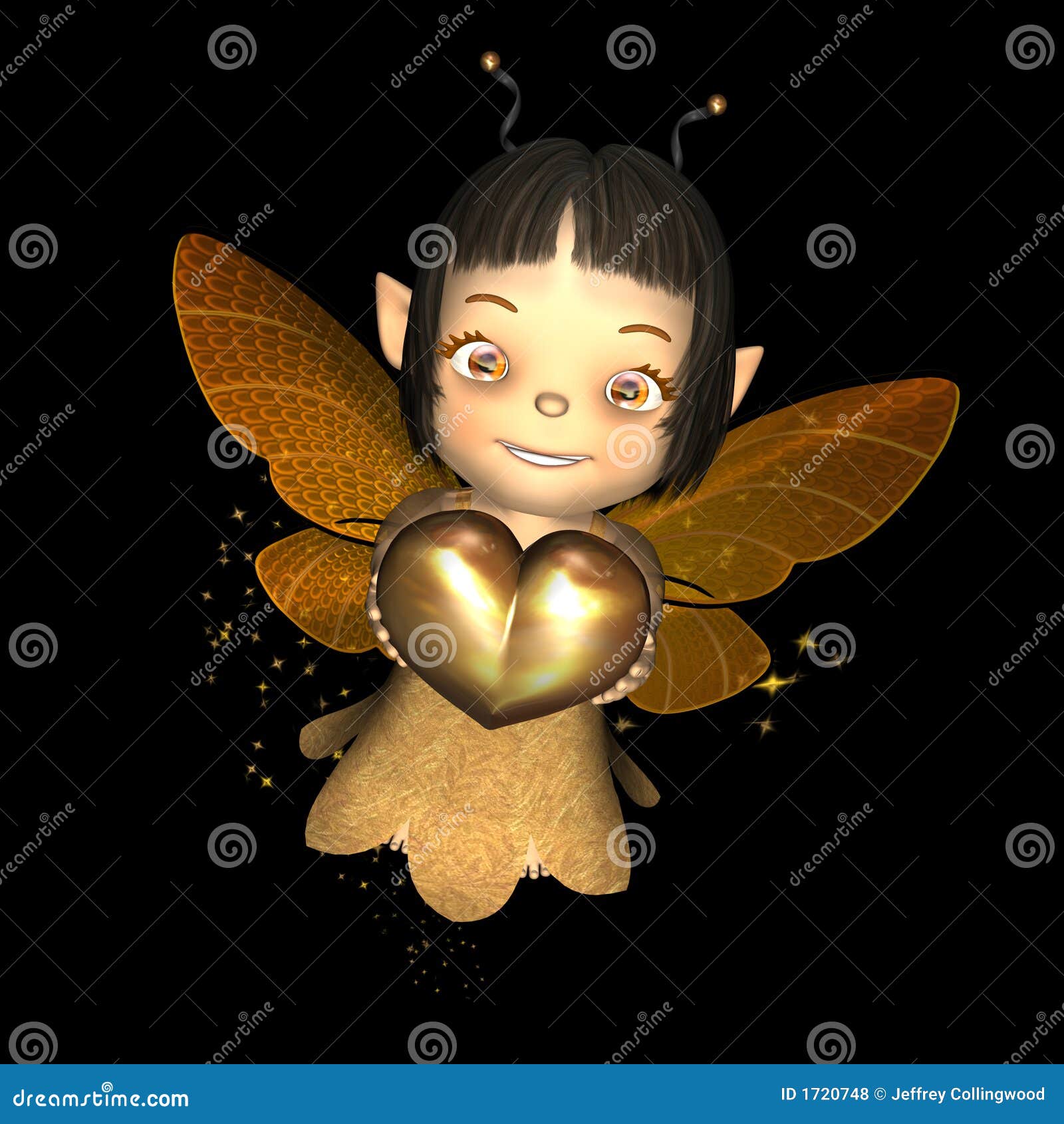 Baby Sprite stock illustration. Illustration of decoration - 1720748