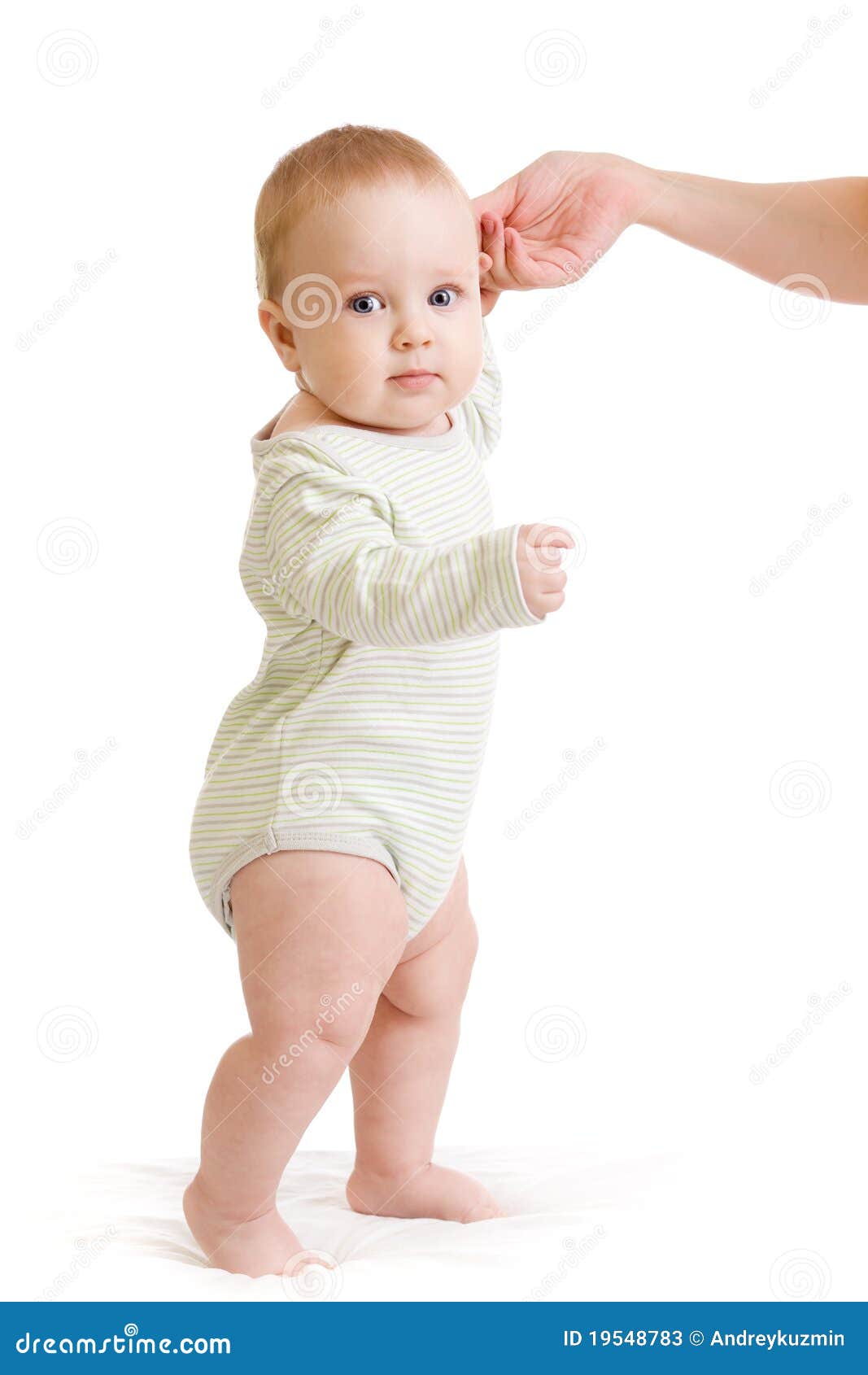 Baby Steps First Time Isolated Stock Image - Image of help, healthy ...