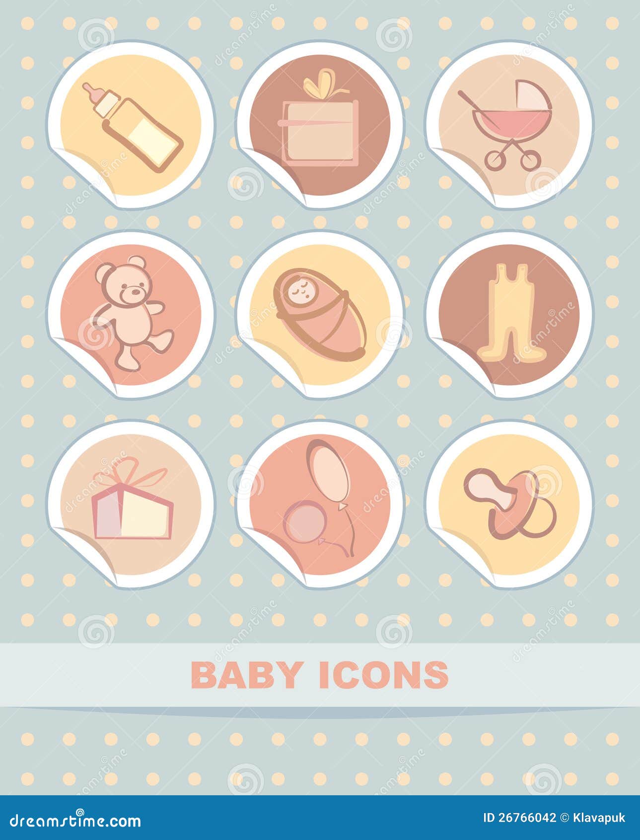 Baby stickers stock vector. Illustration of family, clip - 26766042