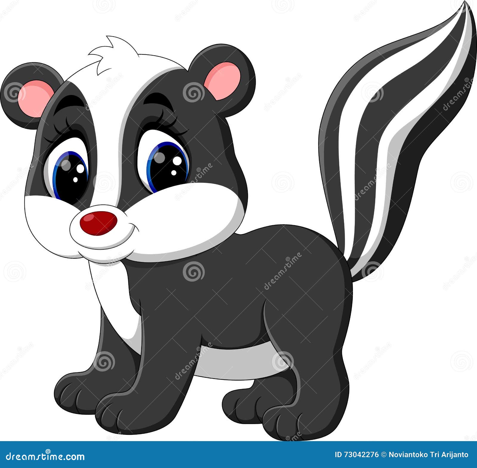 Baby-Stinktier-Karikatur vektor abbildung. Illustration von gestank ...