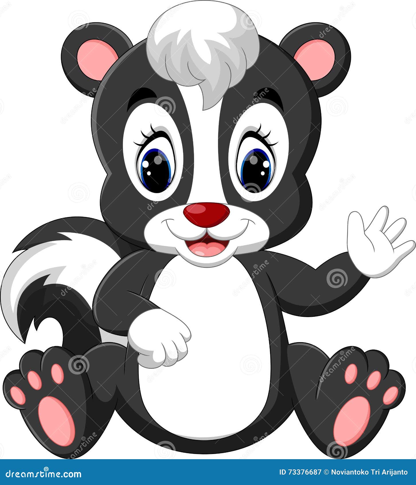 Baby-Stinktier-Karikatur vektor abbildung. Illustration von junges ...