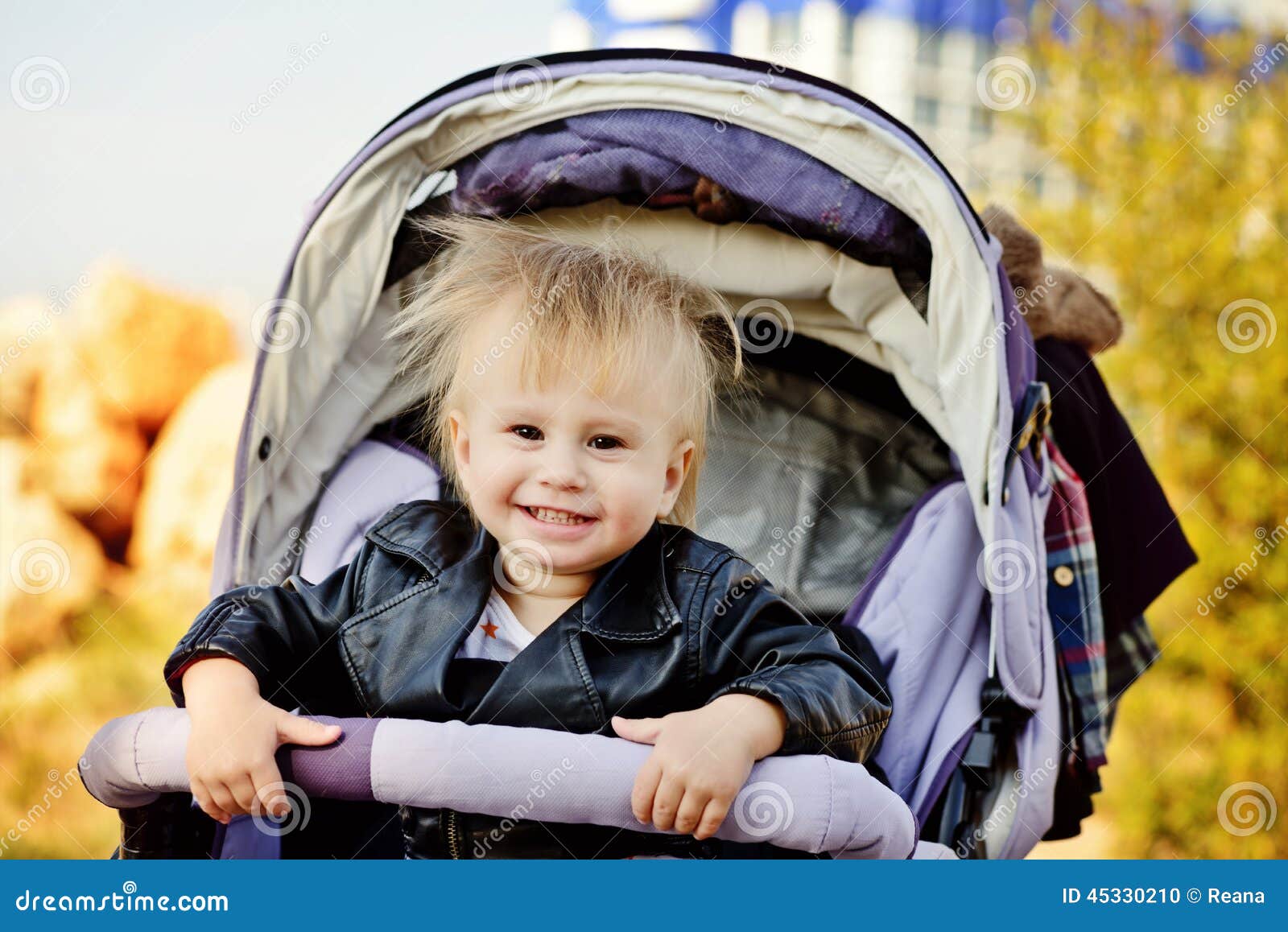 Baby in stroller stock photo. Image of carriage, hold - 45330210