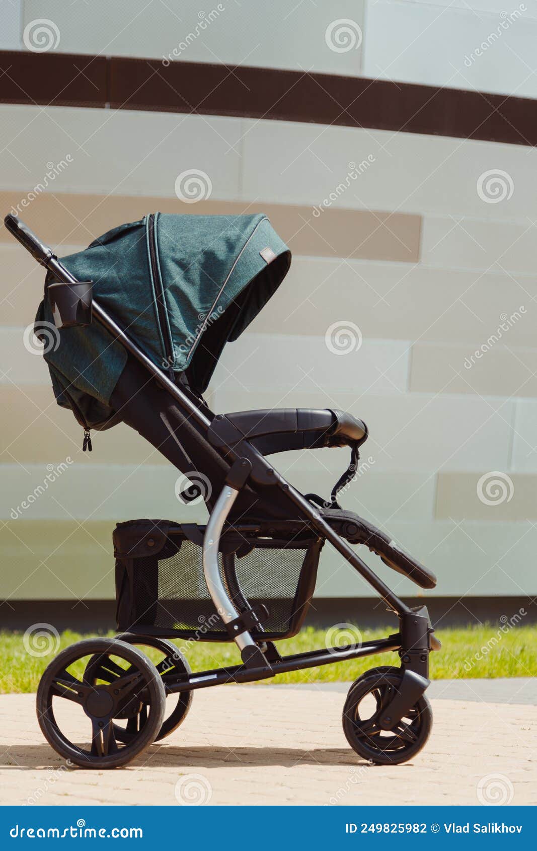 Baby Stroller Outdoors Side View Stock Photo - Image of pathway, modern ...